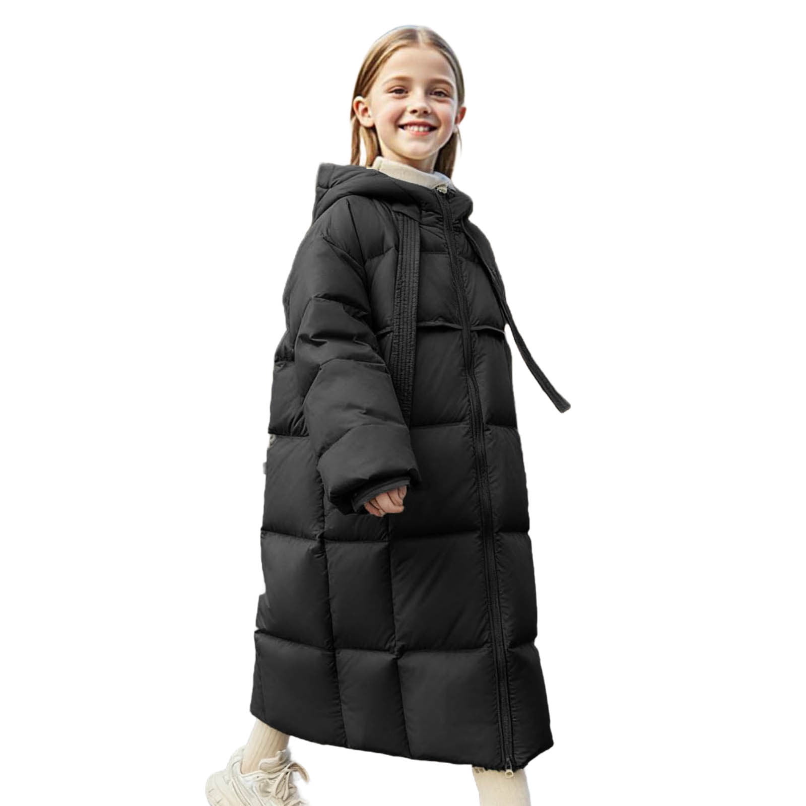 Paiwinds Children's Insulated Puffer Jacket with Hooded Design, Long ...