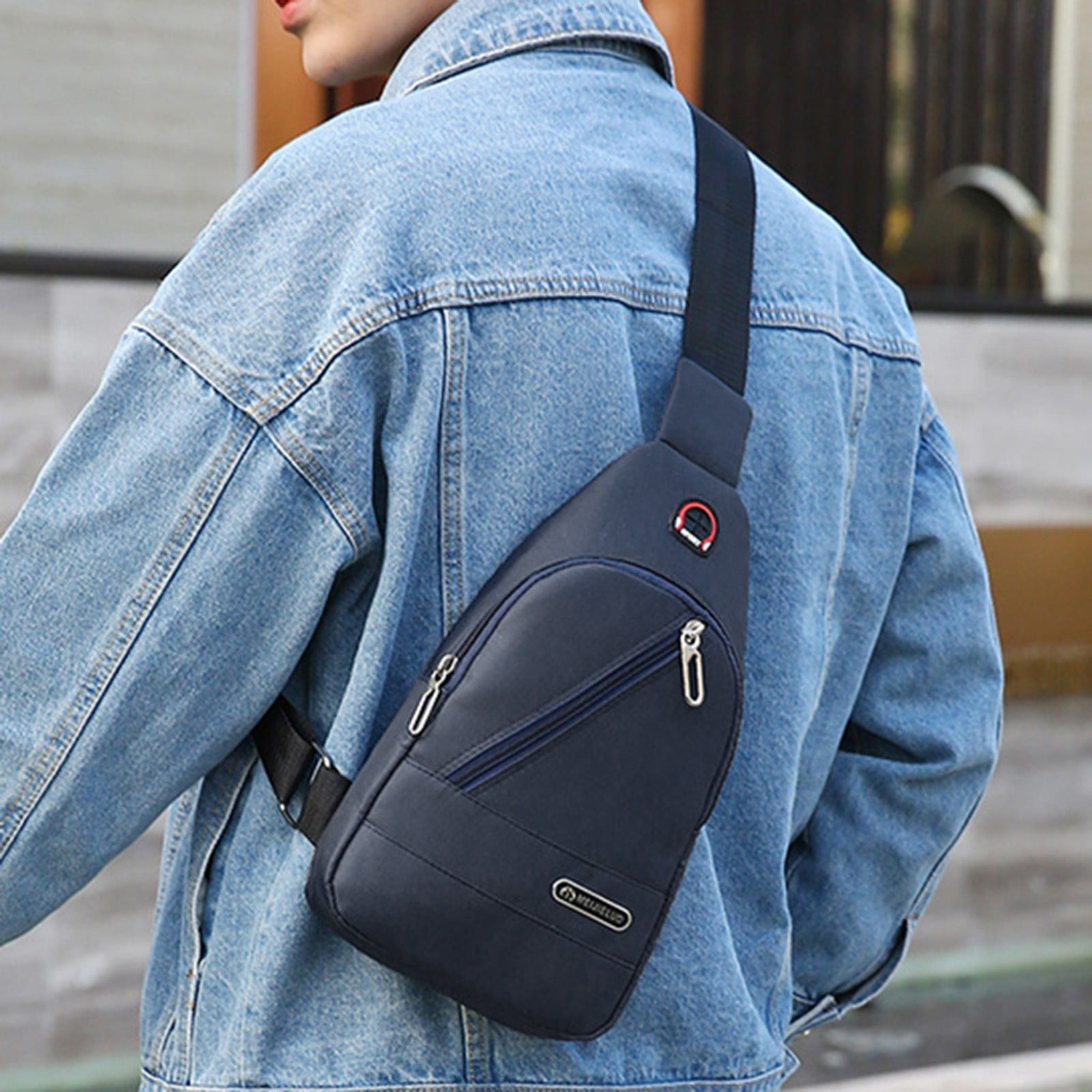 Paiwinds Men Fashion Casual Chest Bag Messenger Crossbody Bag Handbag ...