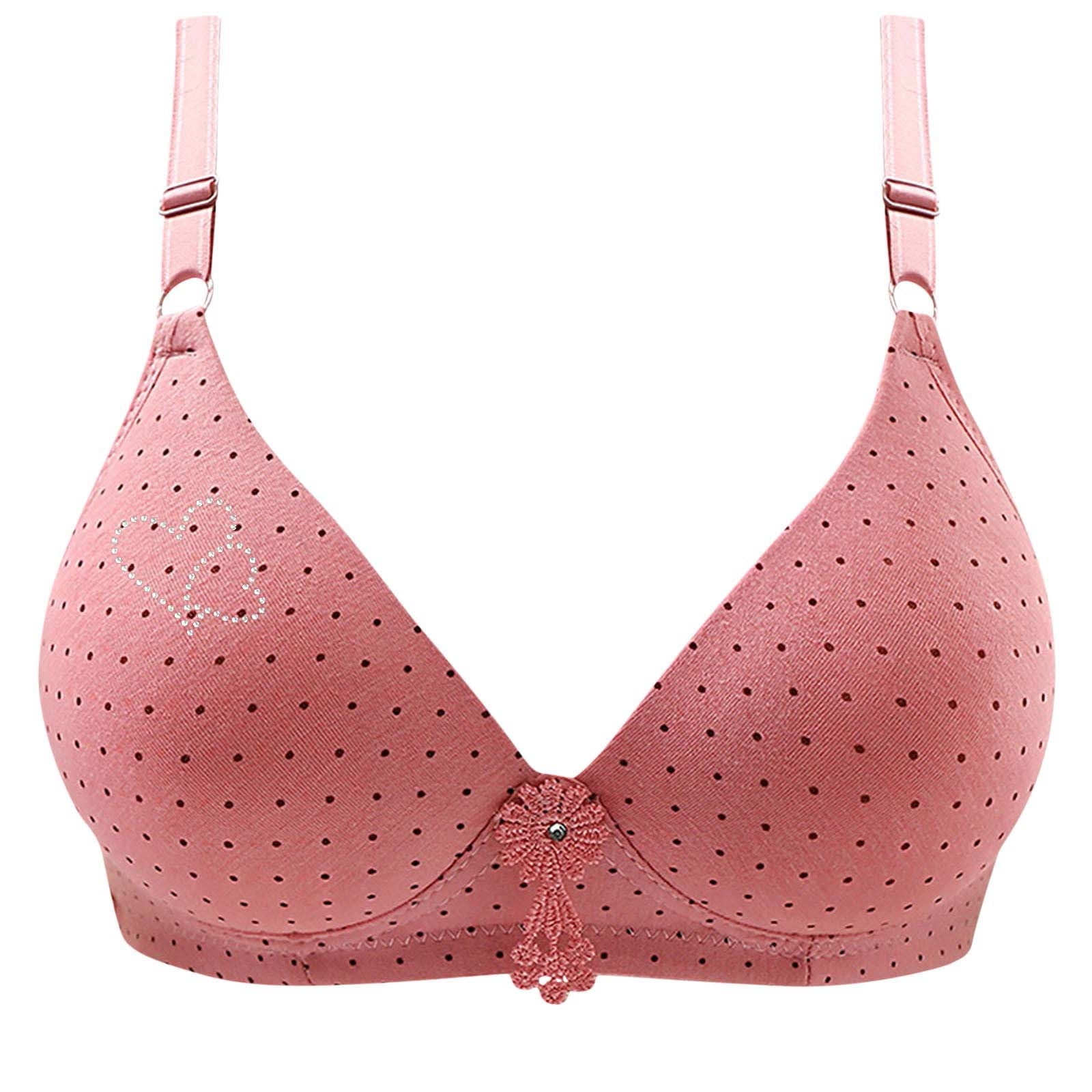 Paiwinds Women's Everyday Wireless Embroidered Bralette Soft Silky ...