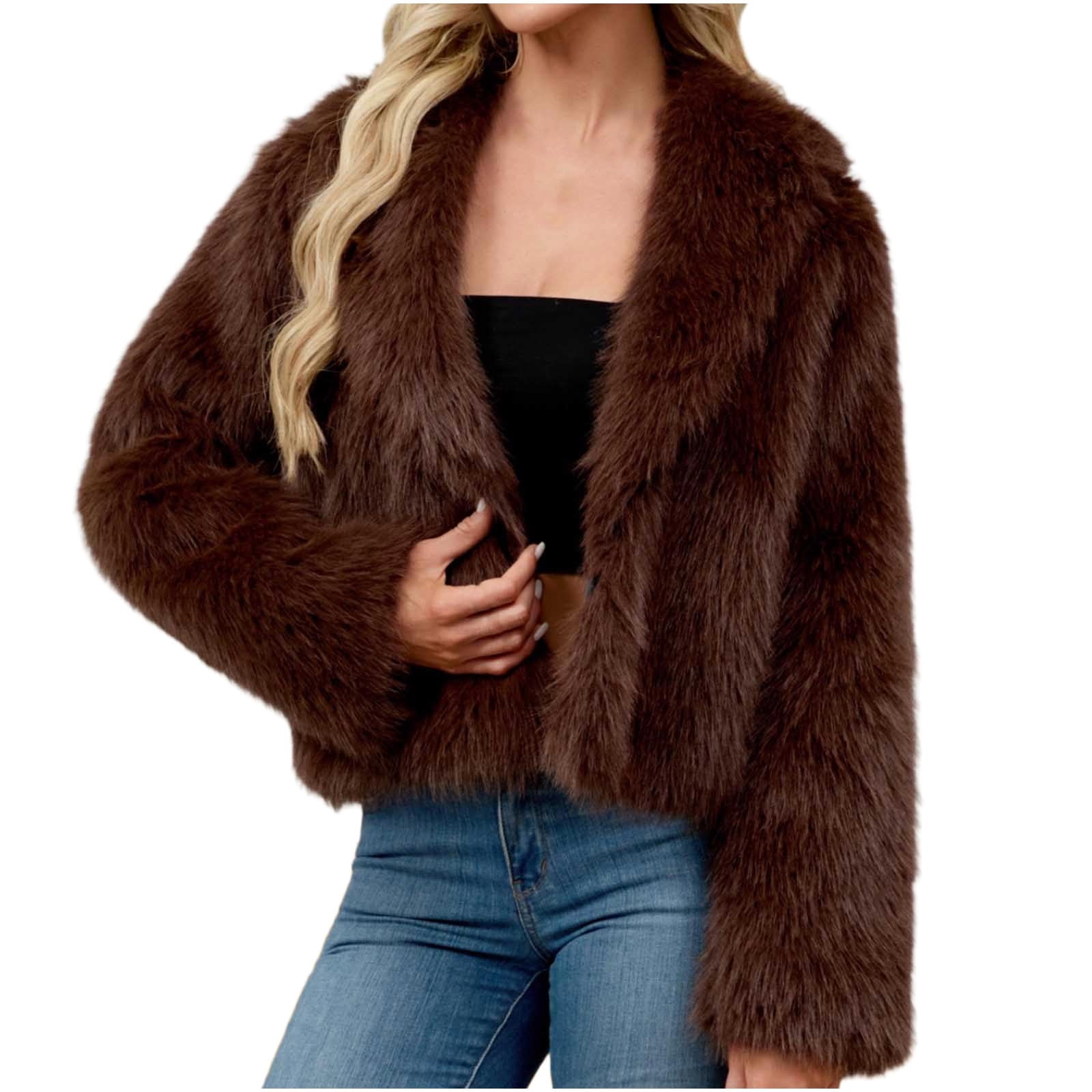 Paiwinds Women's Fold-Down Collar Jacket with Full Sleeves for Thermal ...