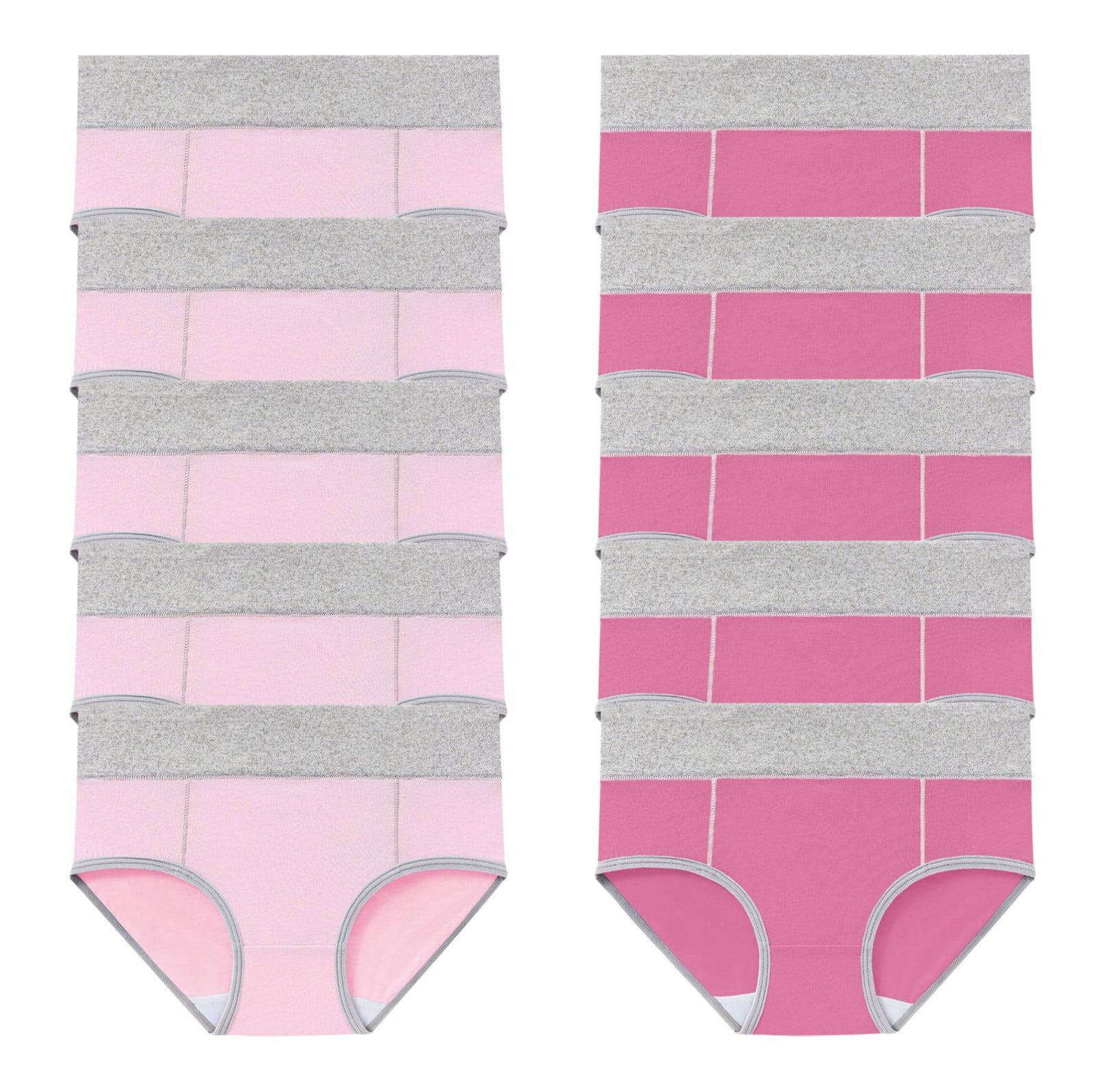 Paiwinds Women’s Seamless High Waist Cotton Briefs 10 Pack, Plus Size ...