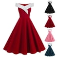 Paiwinds Women's Vintage Princess Party Gown, Sleeveless Solid Color ...