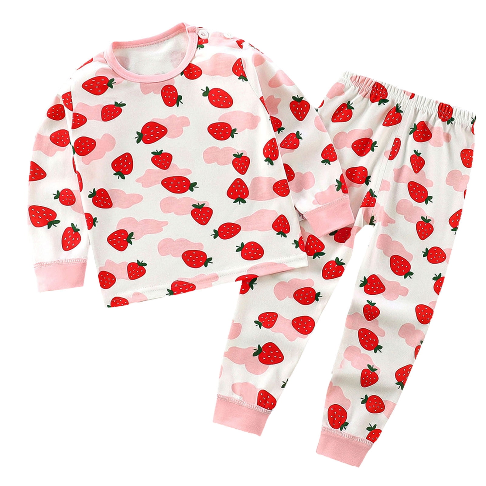 Paiyanr Infant Boys Girls Cotton Pajama Set Cute Soft Pajamas Toddler ...