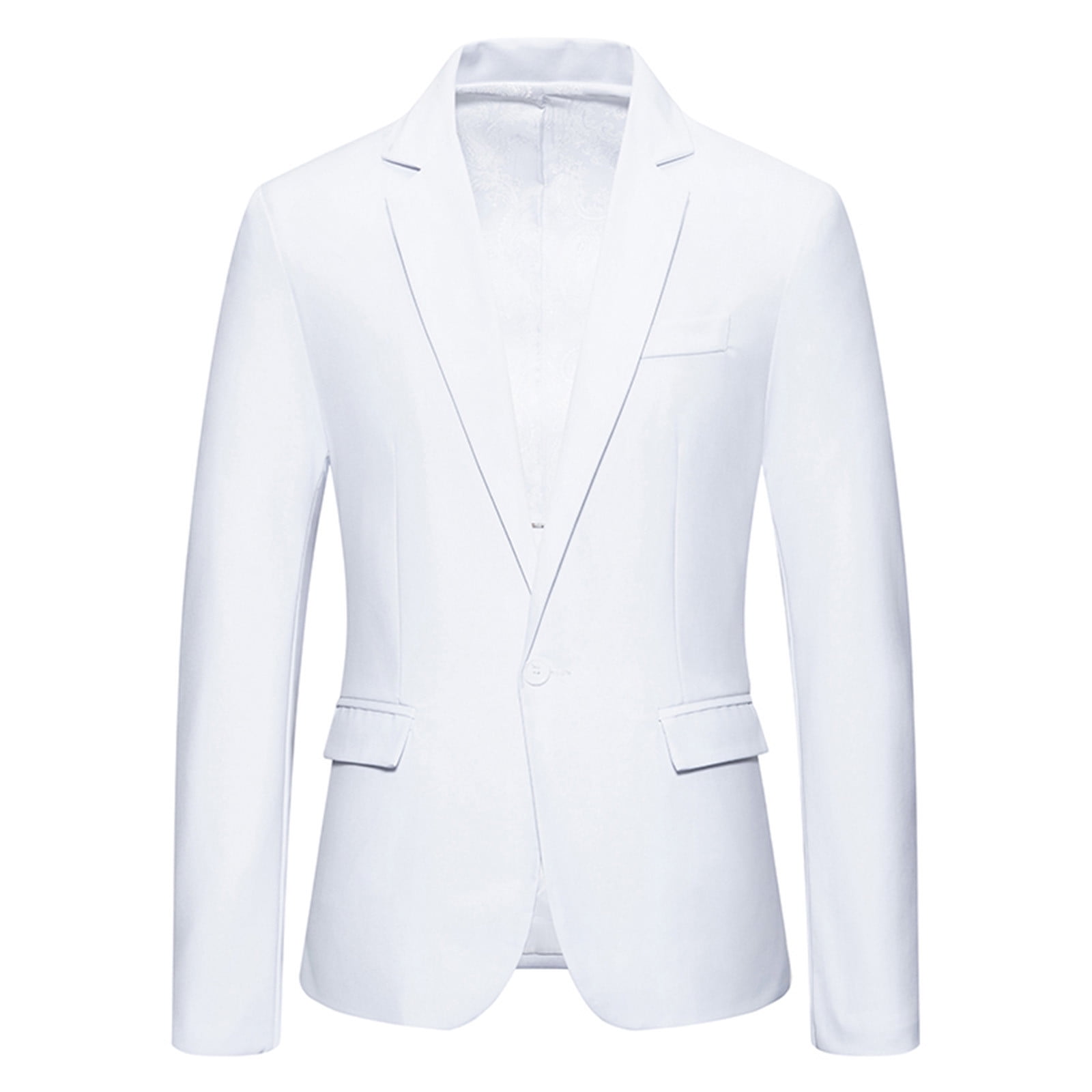 Paiyanr Jackets For Men Flip Collar Wedding Slim Fitting Suit Classic ...