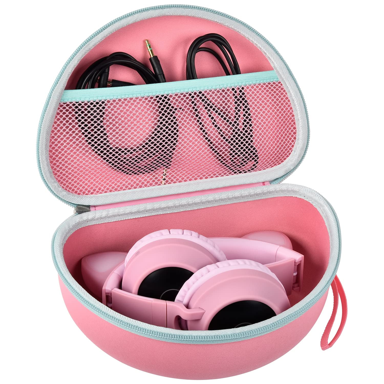 Paiyule Headphone Case for Riwbox CT-7 Pink/for Jack CT-7S Cat Green 3.5mm/ for iClever IC-HS01 ...