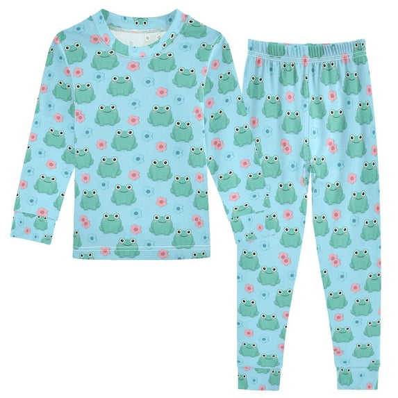 Pajama Frog Cute Cartoon Cute Comfortable Cotton Two-piece Pajama Set ...