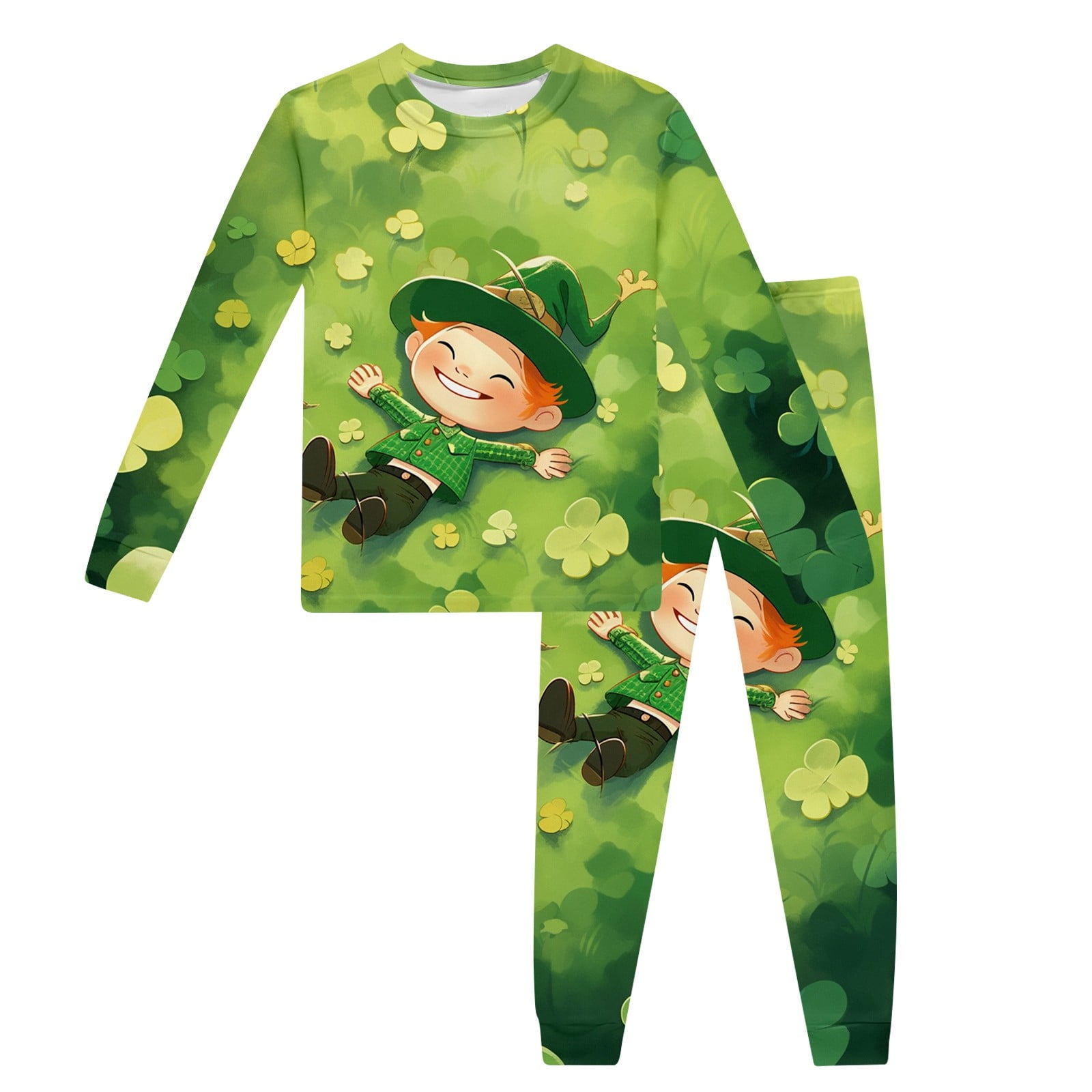 Pajama Outfits Girls Boys St Patricks Day St Patricks Day Pajama Sets ...