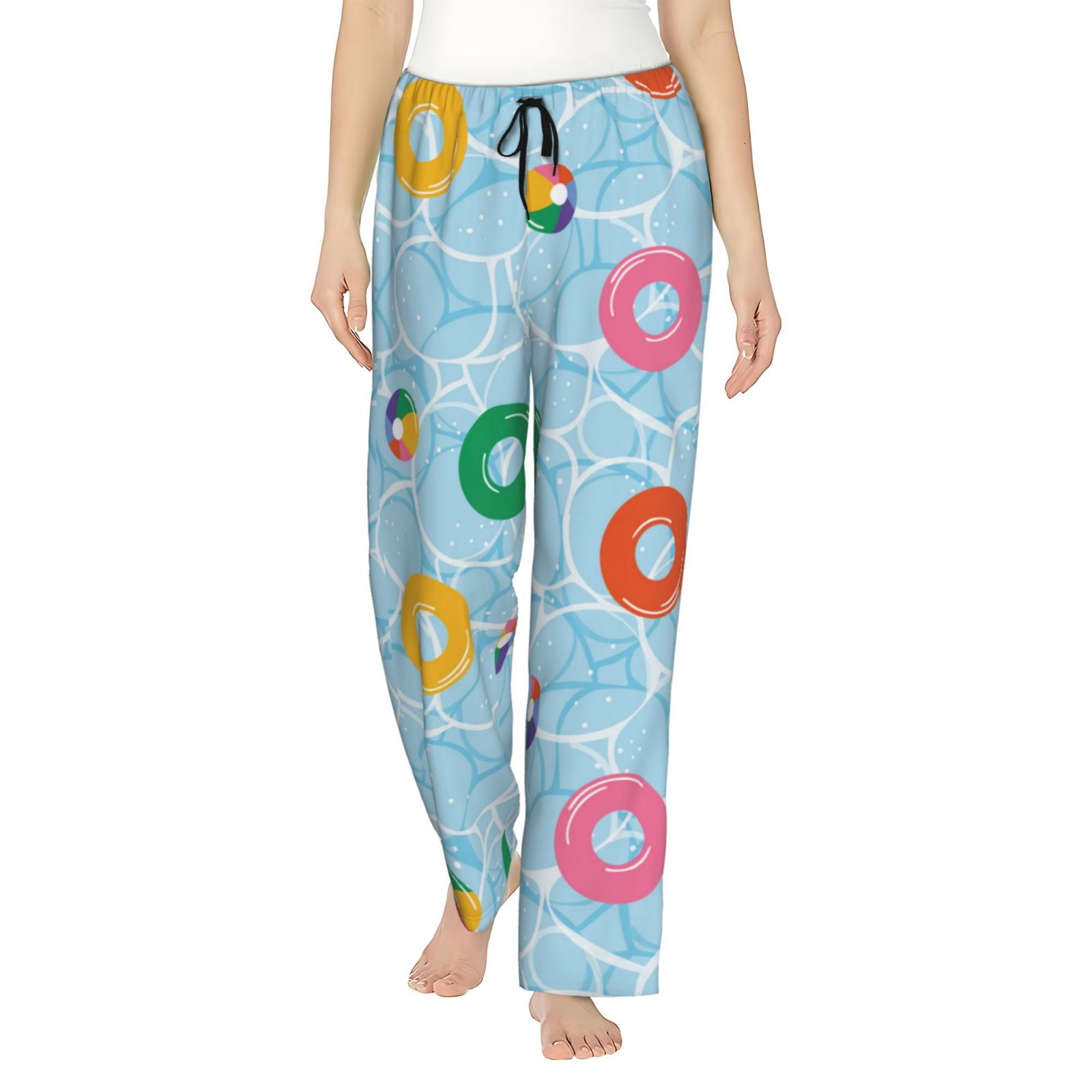 Pajama Pants Women, Swim rings floating Lounge PJ Yoga Pants With ...