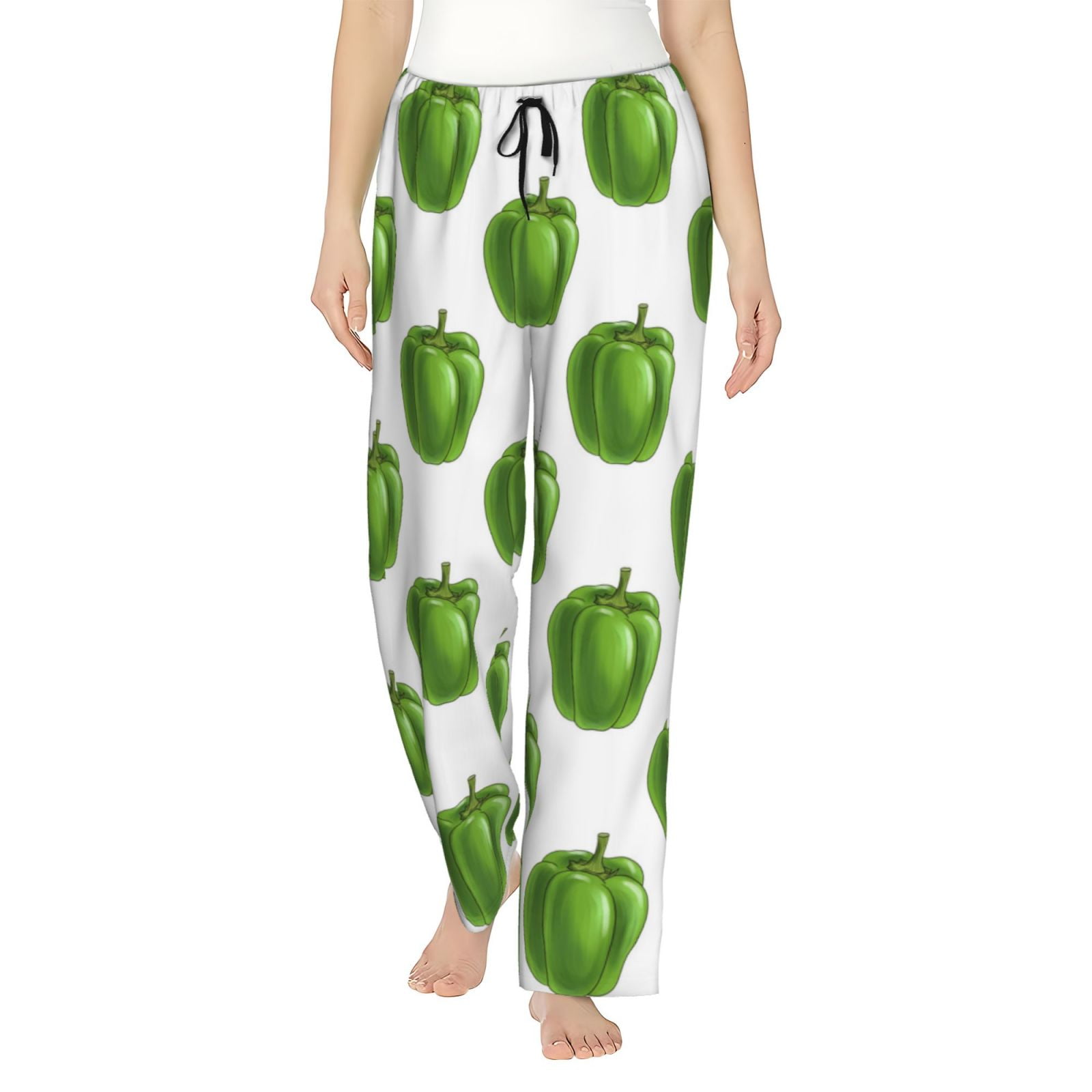 Pajama Pants Women, cartoon Bell Pepper Lounge PJ Yoga Pants With ...