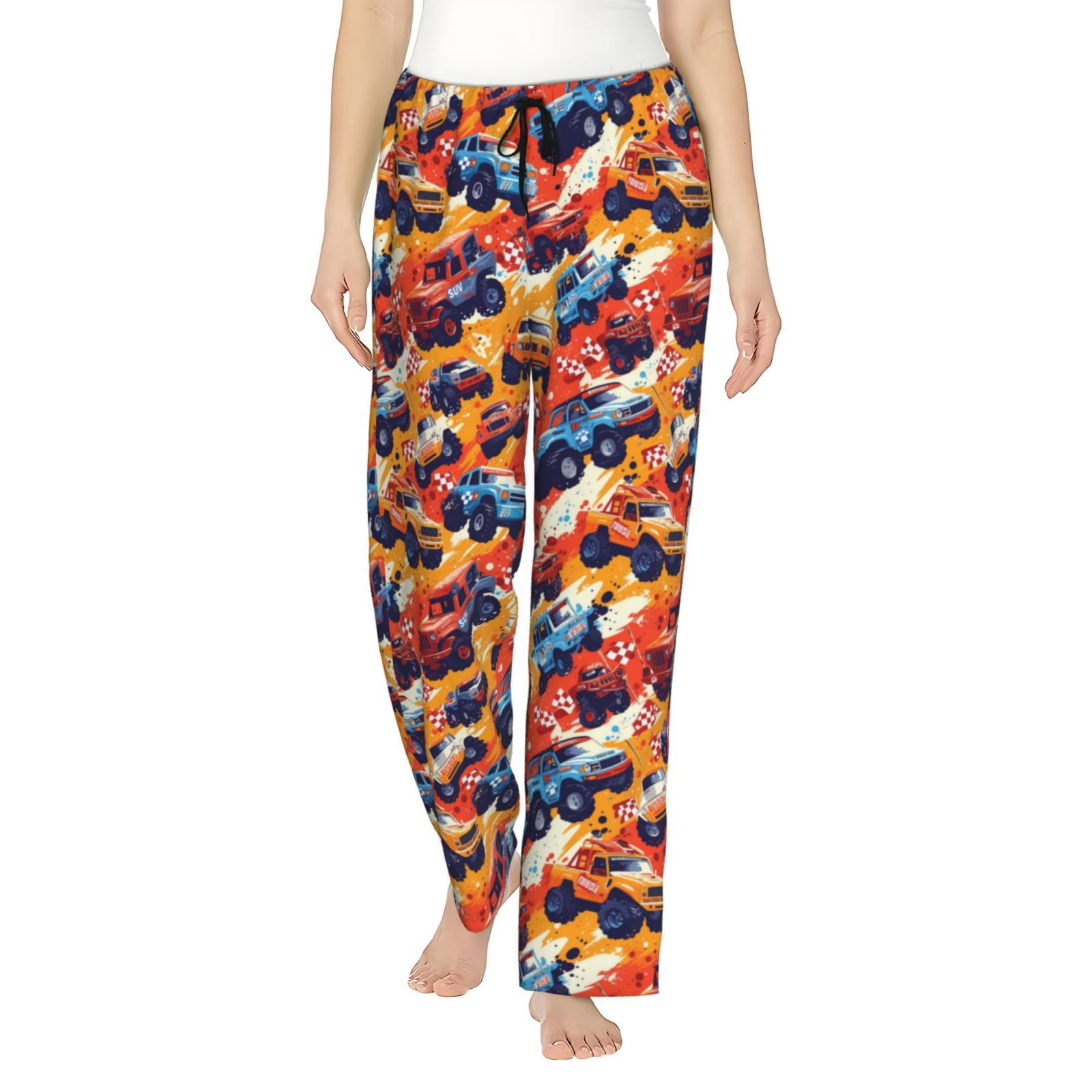 Pajama Pants Women - off road racing car SUV Wide Leg Lounge Pants ...