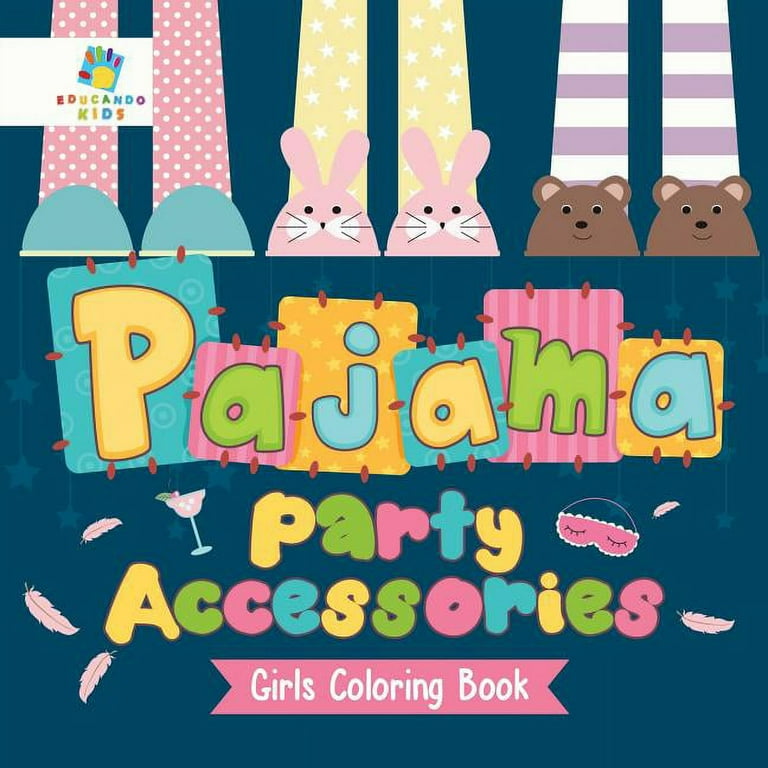 pajama party coloring pages