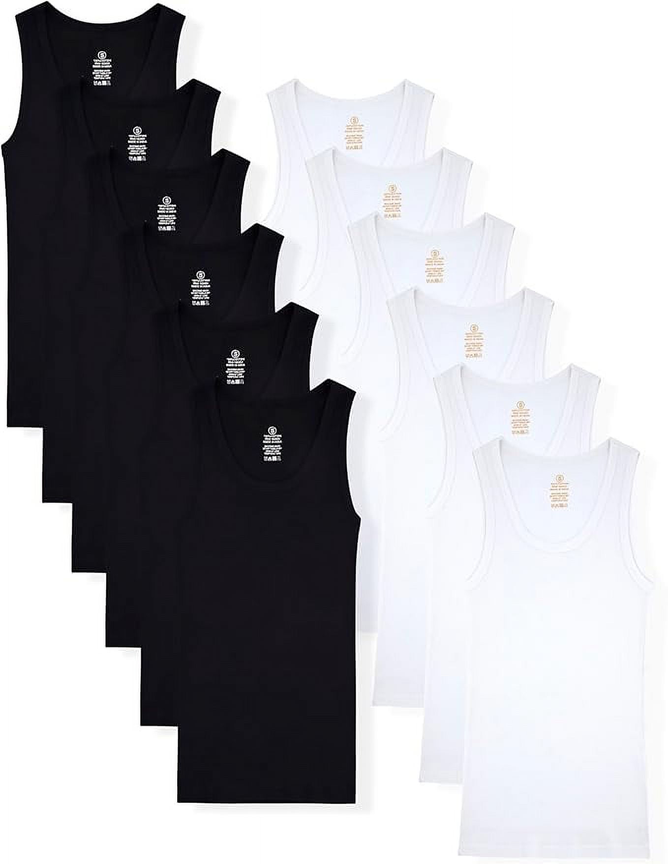 Pajama R Us Women's 12 Piece Pack Slim Knit Sleeveless Casual Basic ...