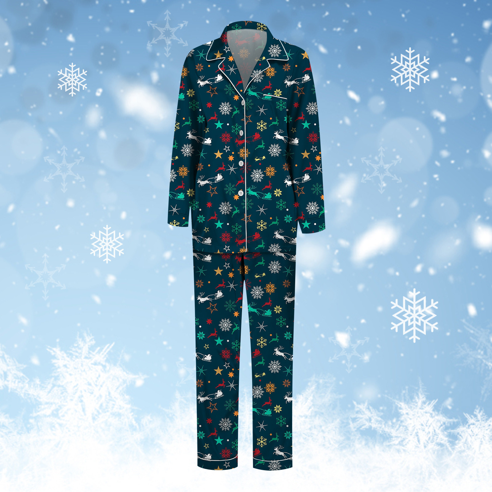 Pajama Set,Family Christmas Pajama Pants Matching Family Pajamas ...