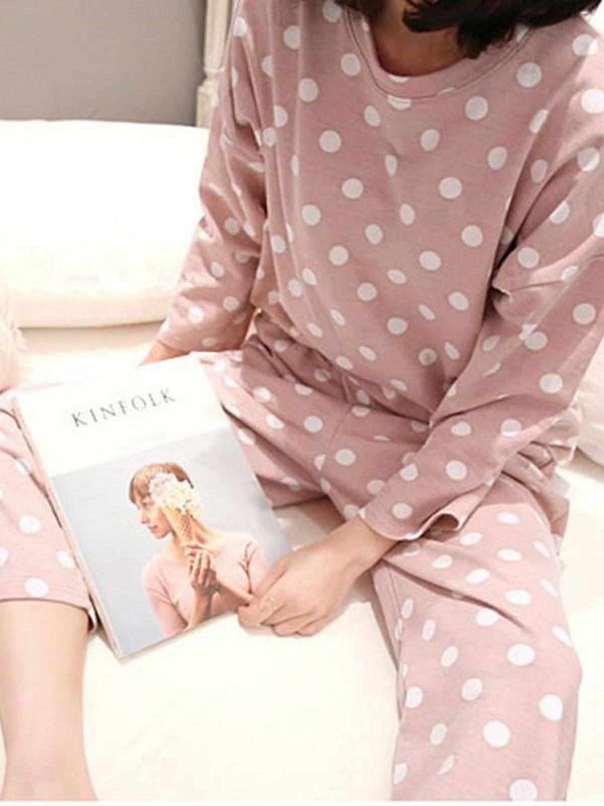 Pajama Set for Women - Cotton Jersey Pajamas Women - Walmart.com