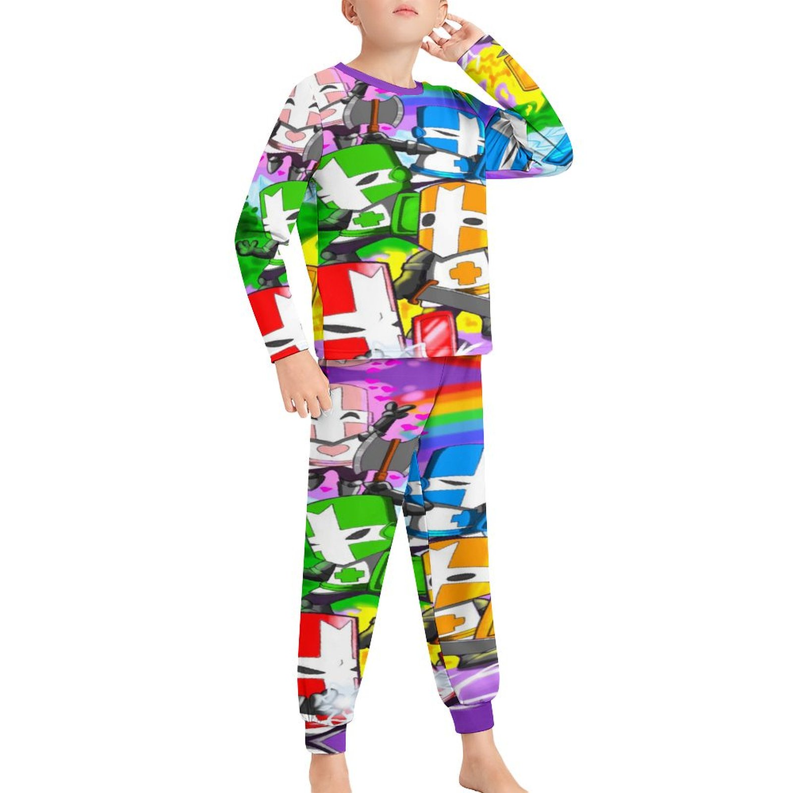 Pajama Suit Castle Crashers Children's Nightgown Soft And Comfortable ...