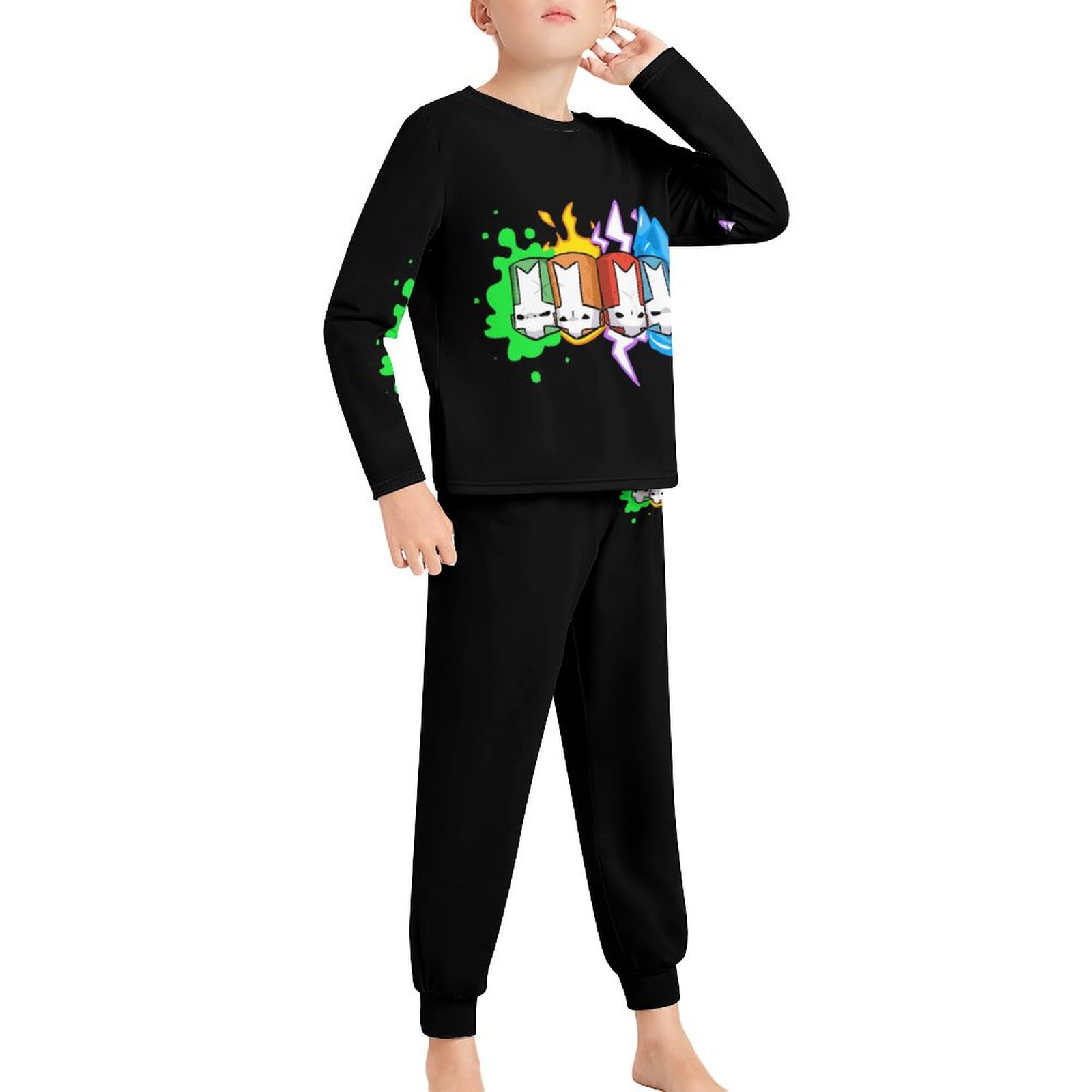 Pajama Suit Castle Crashers Children's Nightgown Soft And Comfortable ...