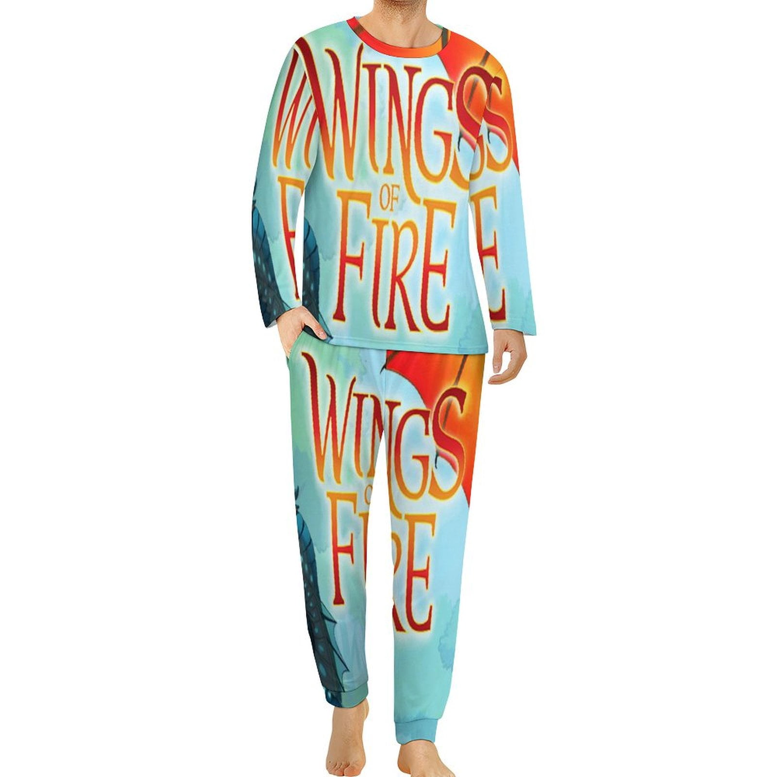 Pajama Suit Wings Of Fire Dragons Men's Pajamas Two Piece Set Nightgown ...