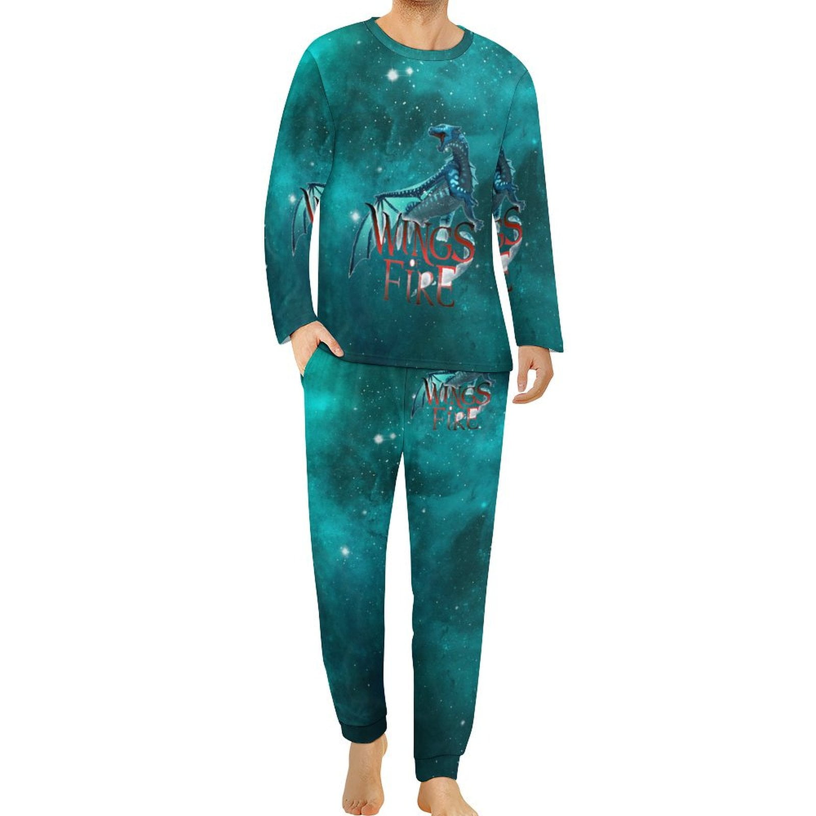 Pajama Suit Wings Of Fire Dragons Men's Pajamas Two Piece Set Nightgown ...