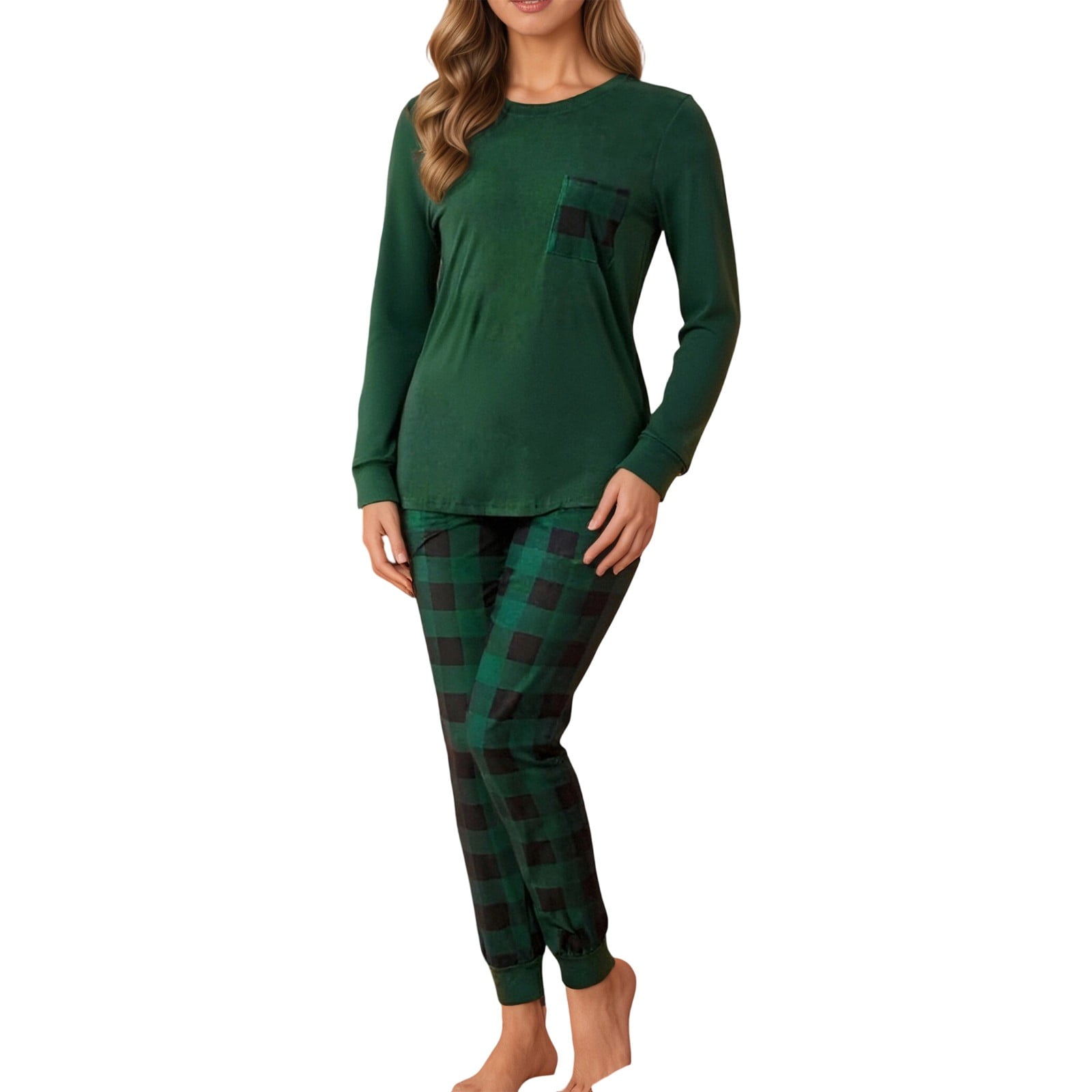 Pajamas For Women Set Christmas Cozy Sleepwear Loungewear Nightwear ...