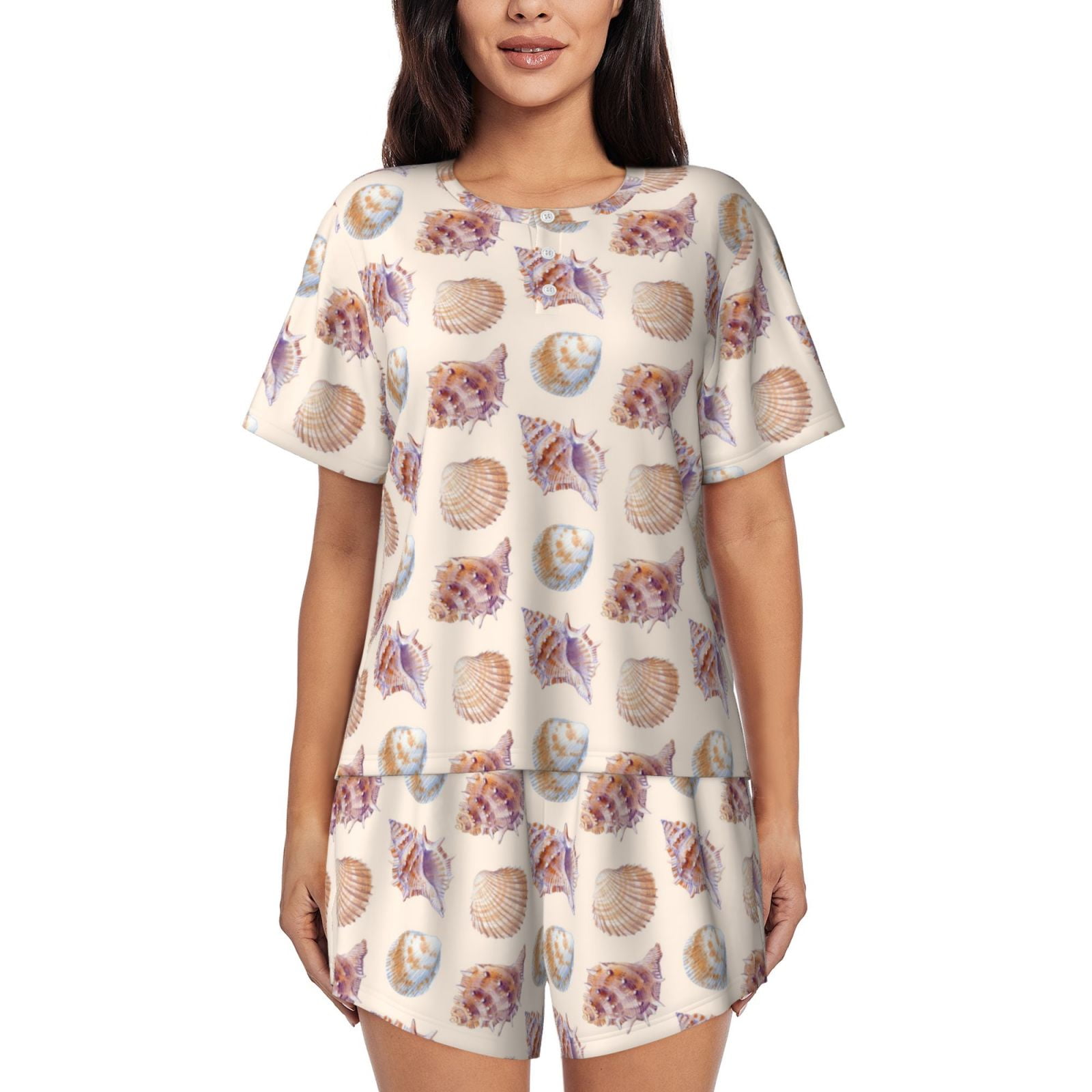 Pajamas For Women Set, Conch Shell No.J96 Pj Lounge Sets For Women 2 ...