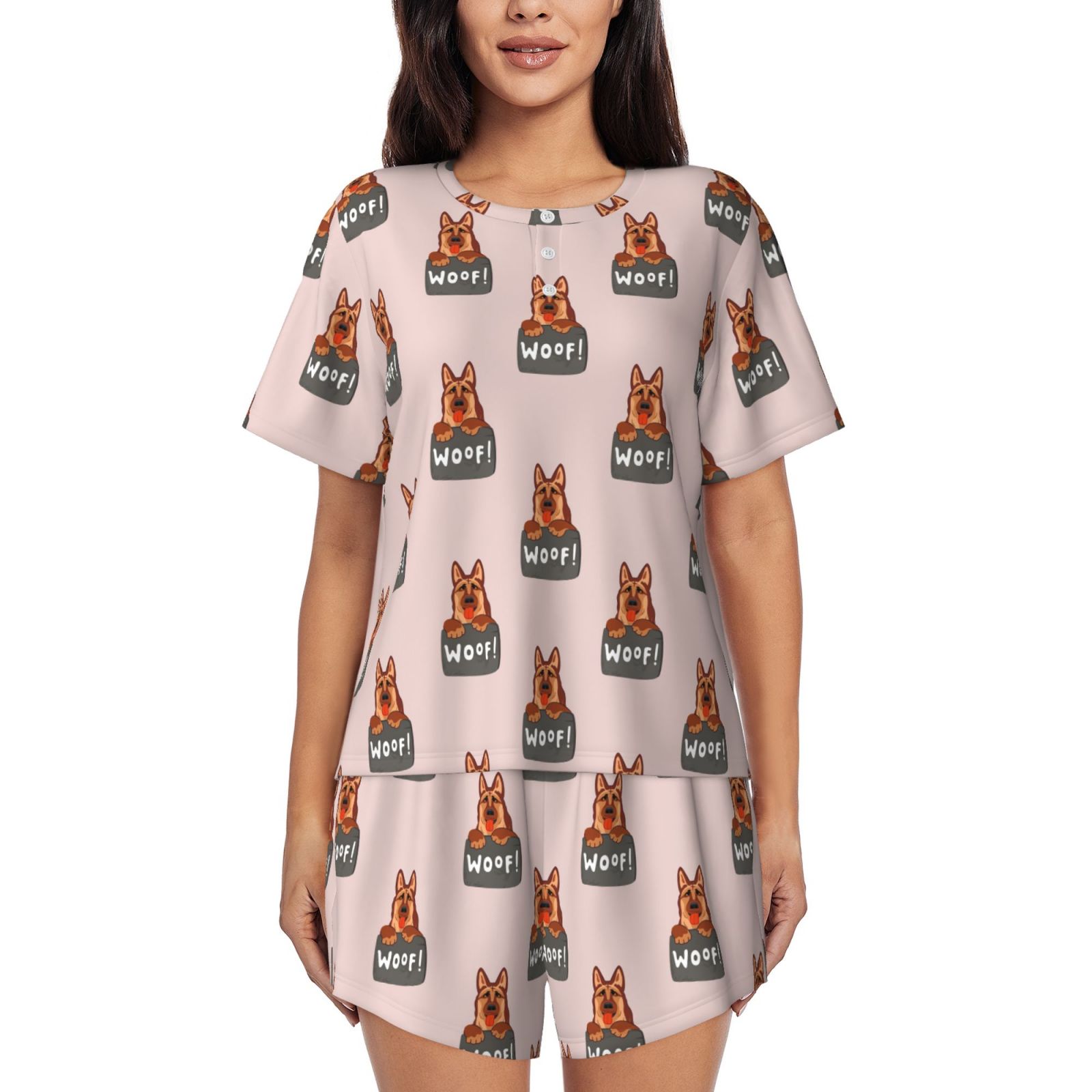 Pajamas For Women Set, German Shepherd Dog No.1021 Pj Lounge Sets For ...