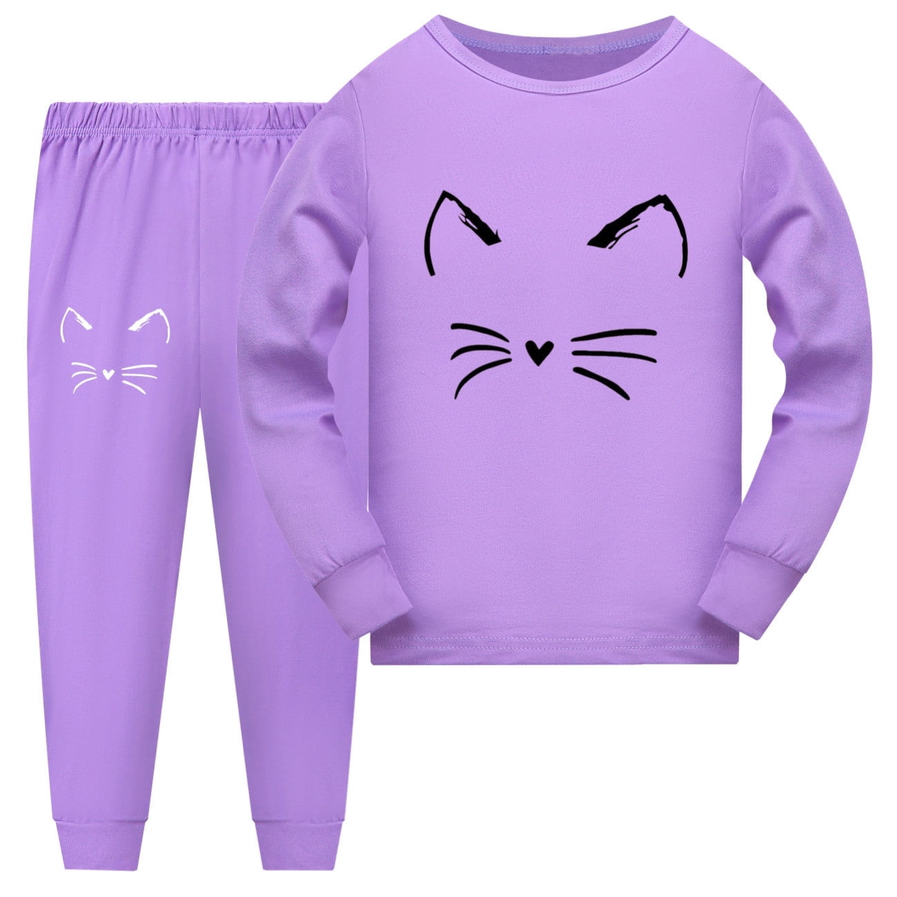 Pajamas for Girls Two-Piece Pajama Set for Boys and Girls Toddler Boy ...