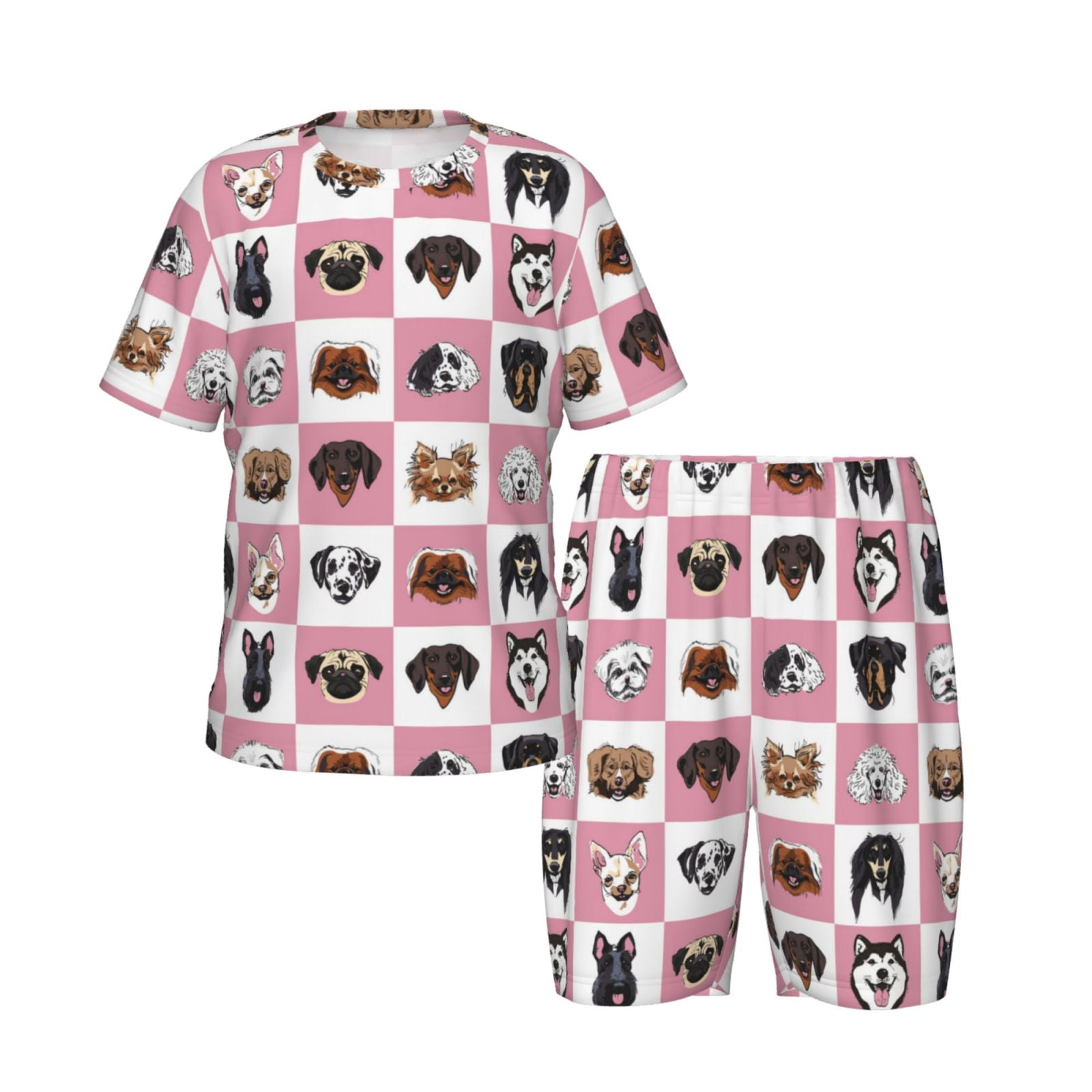 Pajamas Set For Boys and Girls, Dog Puppy cool 2 Piece Short Sleeve ...