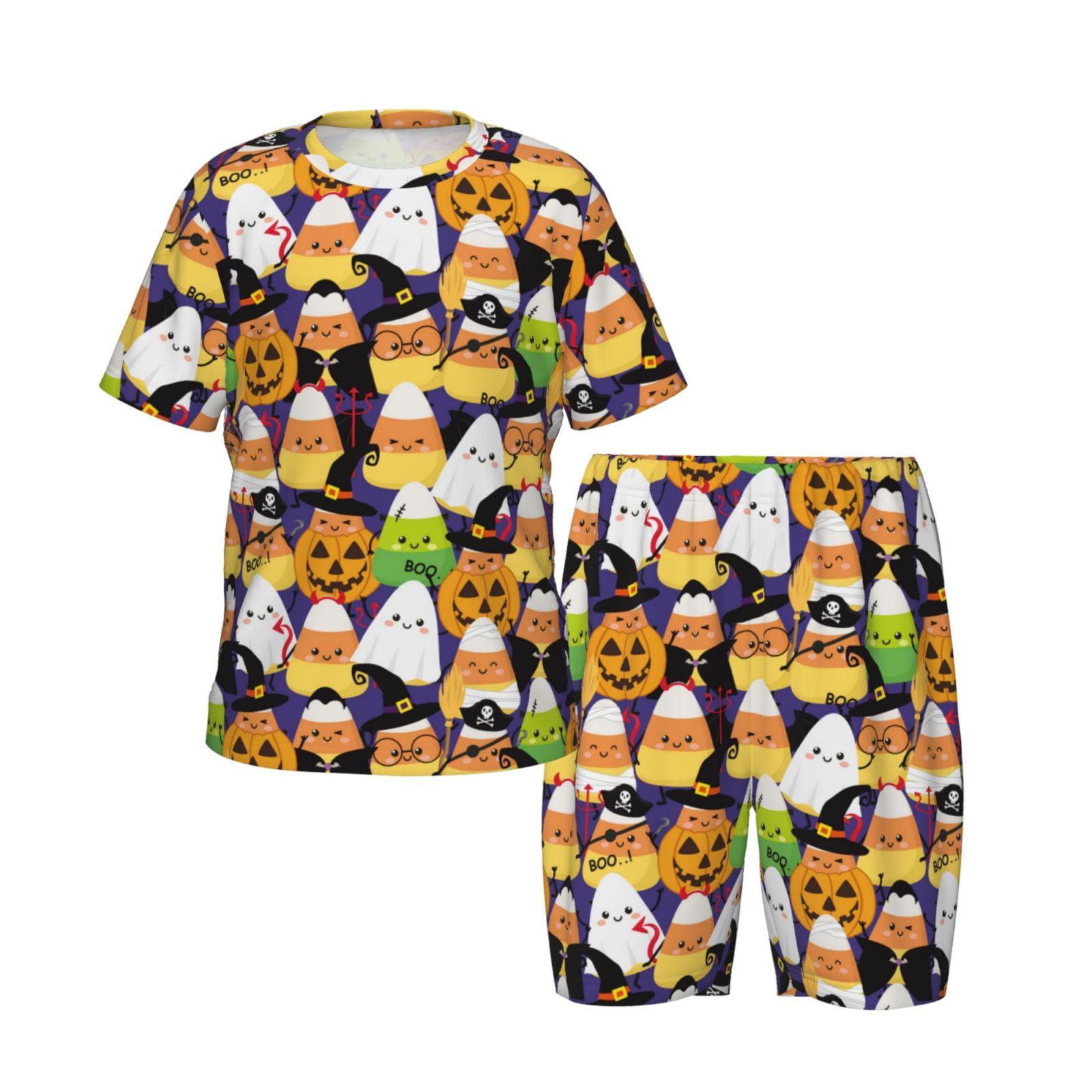 Pajamas Set For Boys and Girls, Halloween1 2 Piece Short Sleeve Summer ...
