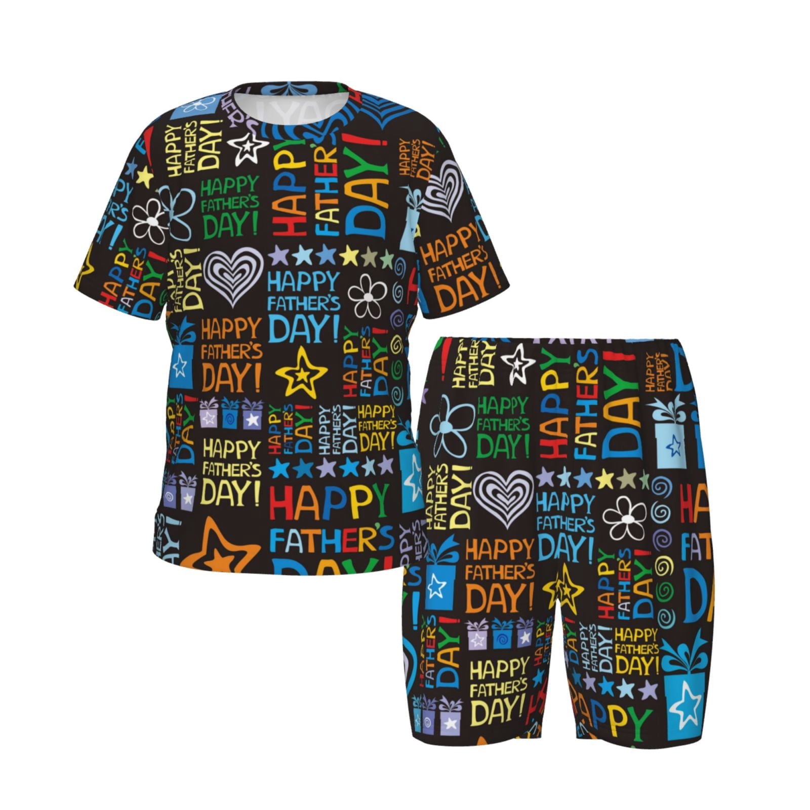Pajamas Set For Boys and Girls, Happy Father Day 2 Piece Short Sleeve ...