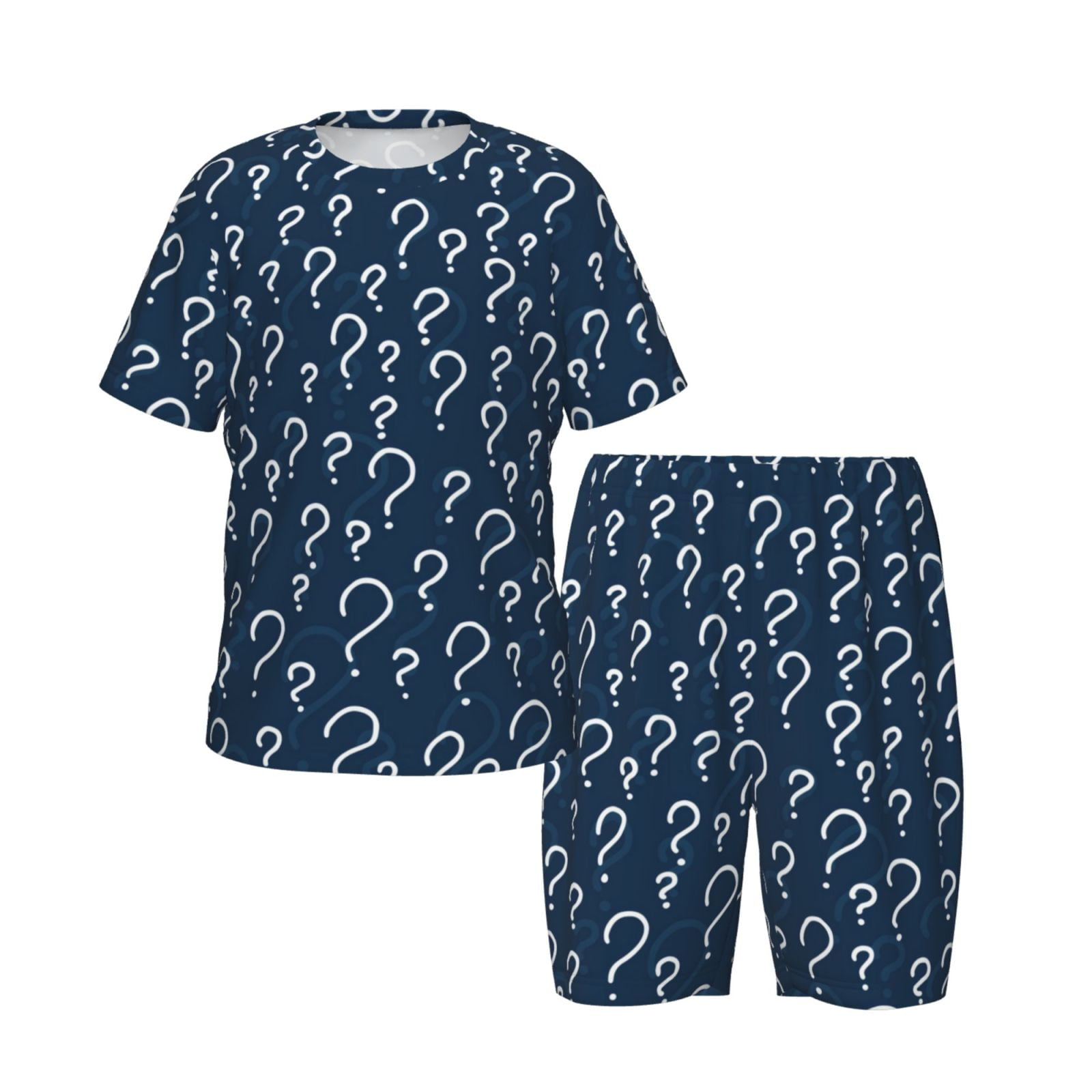 Pajamas Set For Boys and Girls, Question Marks 2 Piece Short Sleeve ...