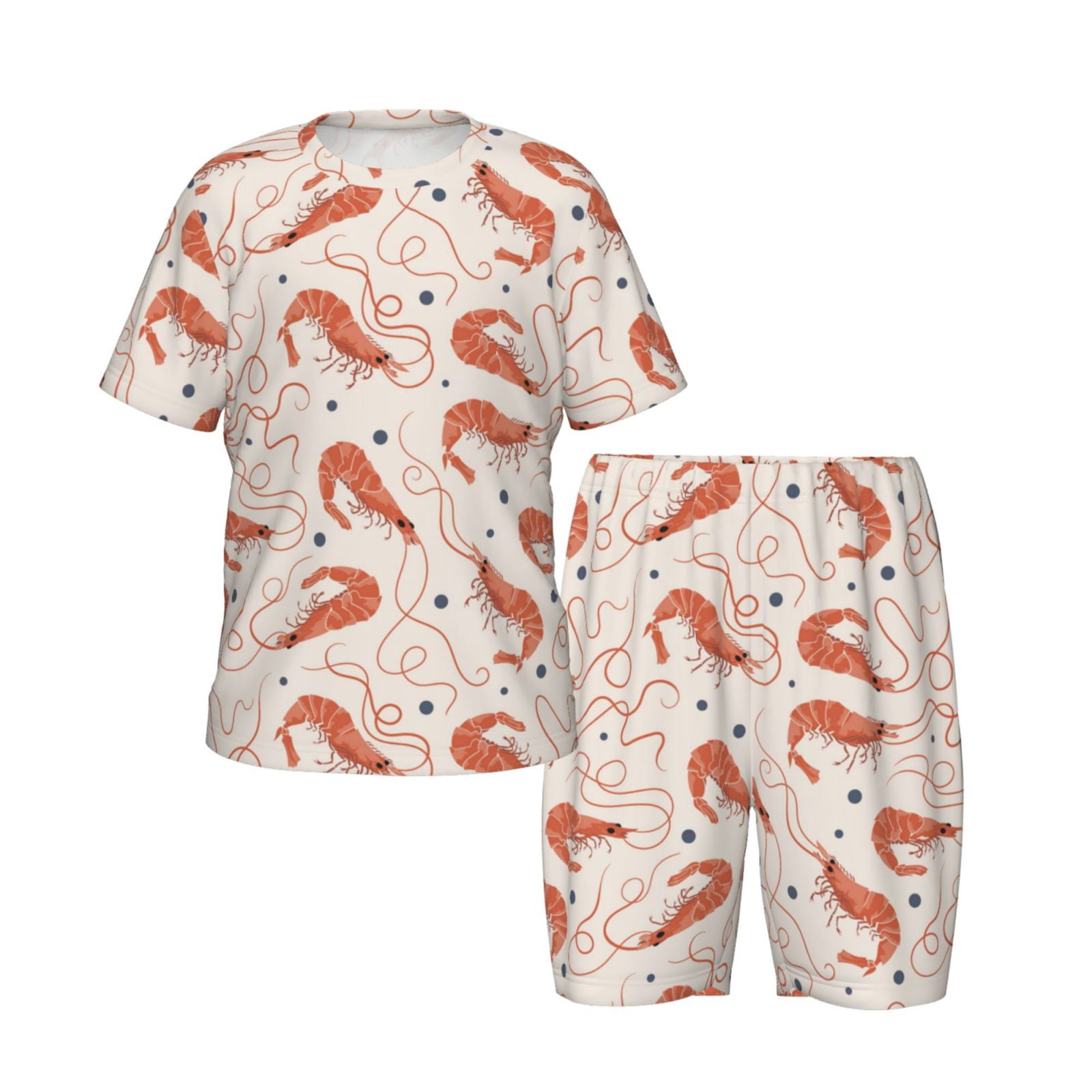 Pajamas Set For Boys and Girls, Shrimp No.9032 2 Piece Short Sleeve ...
