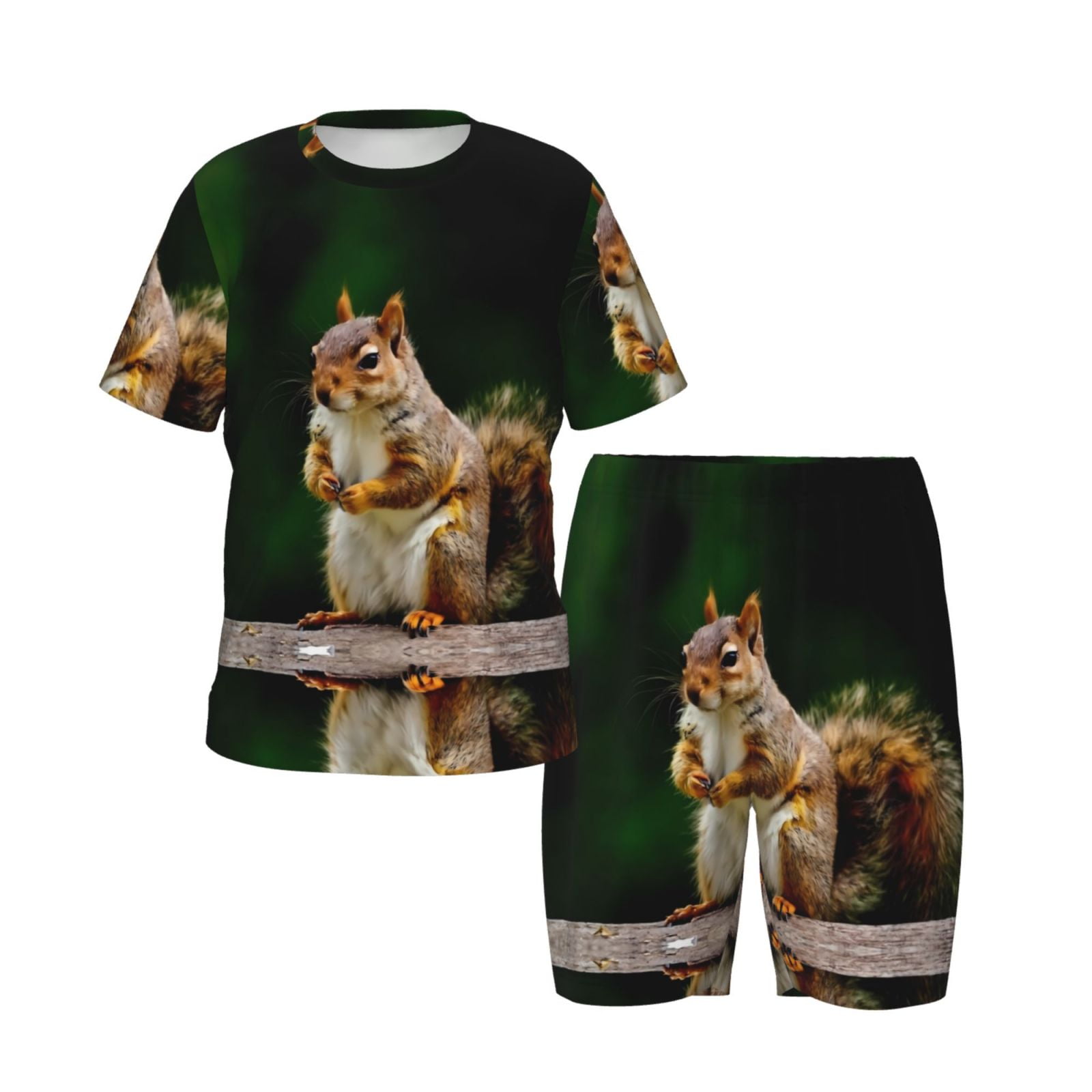 Pajamas Set For Boys and Girls, Squirrels Eating Peanuts On The Tree 2 ...