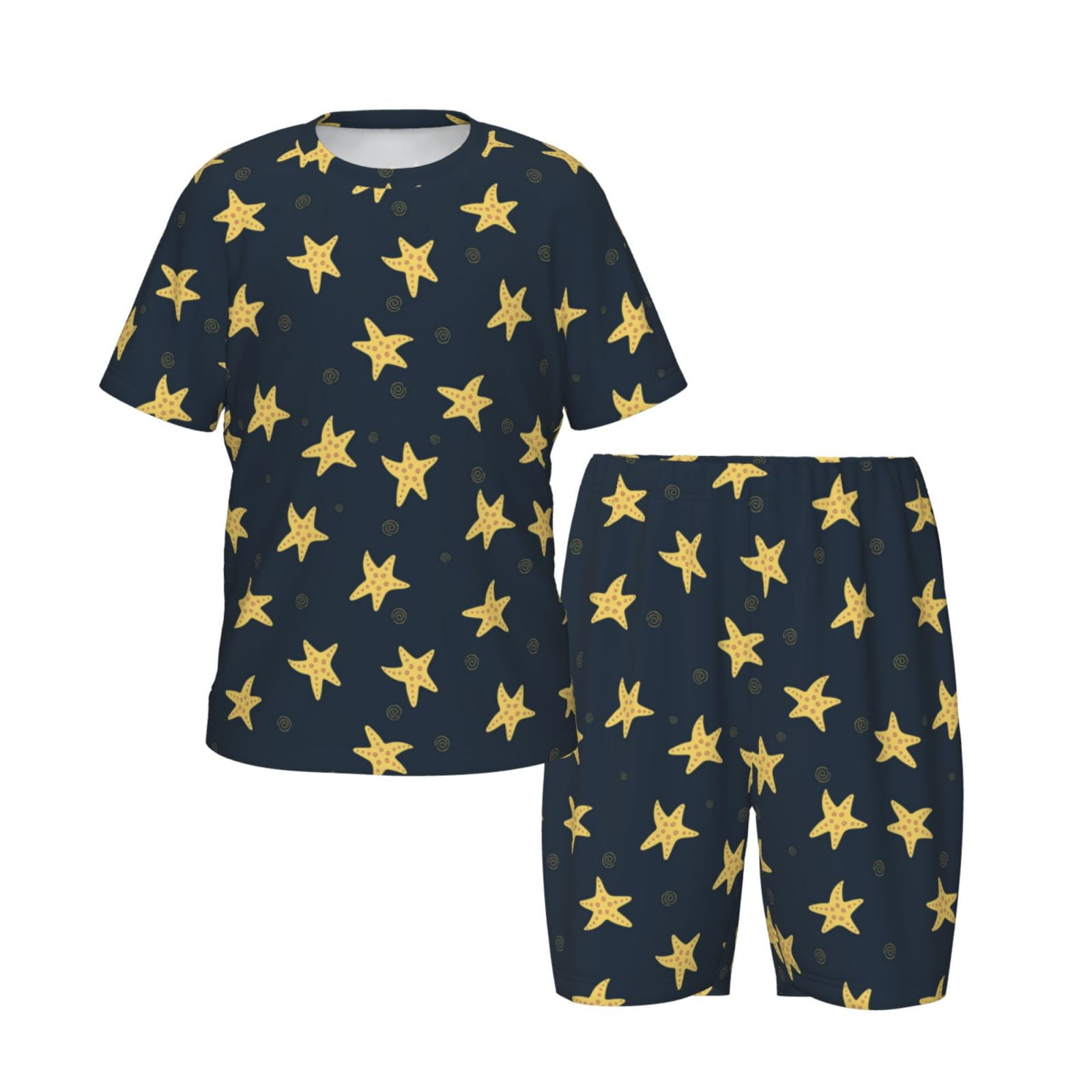 Pajamas Set For Boys and Girls, Underwater world satrfish 2 Piece Short ...