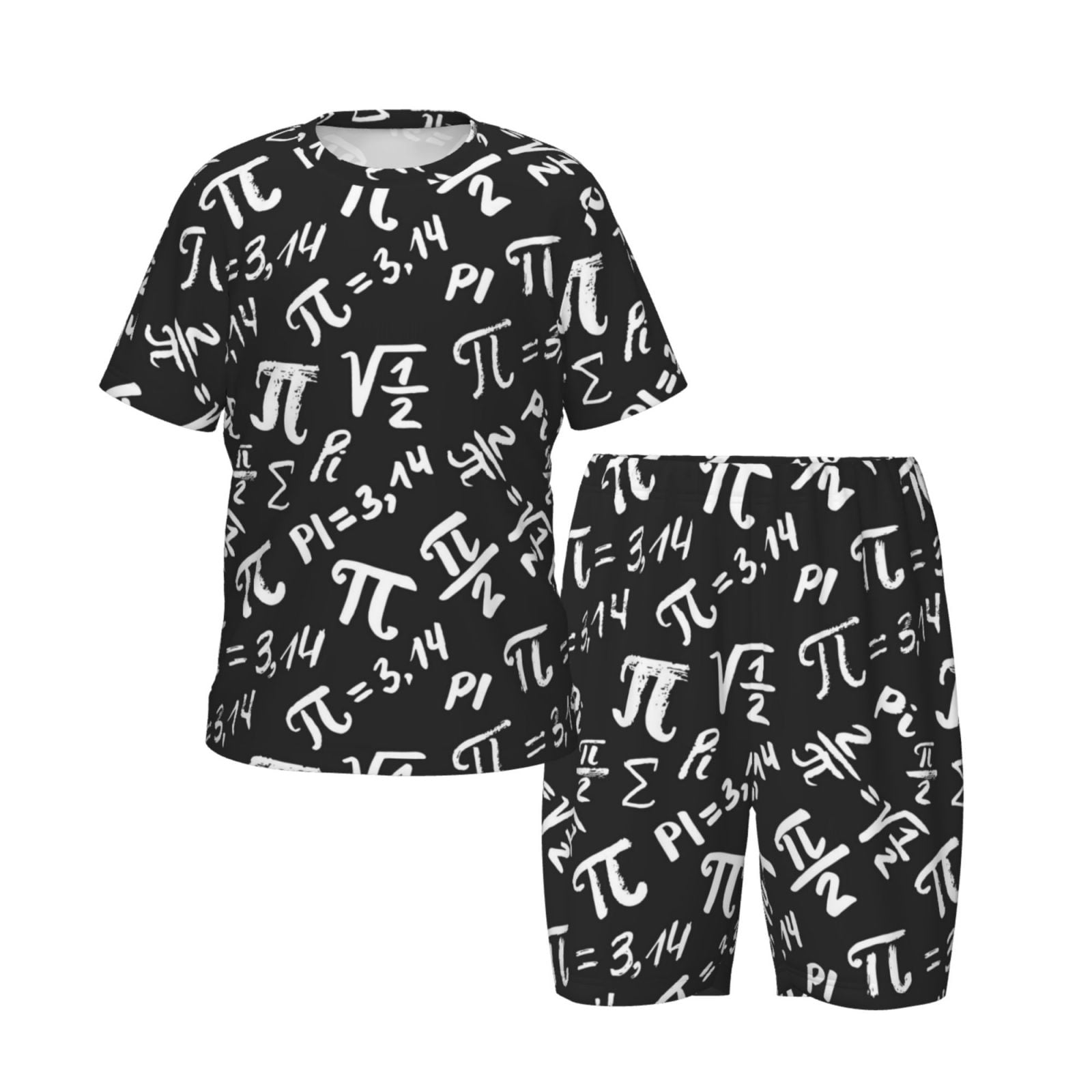 Pajamas Set For Boys and Girls, hilarious Math Symbol Print 2 Piece ...