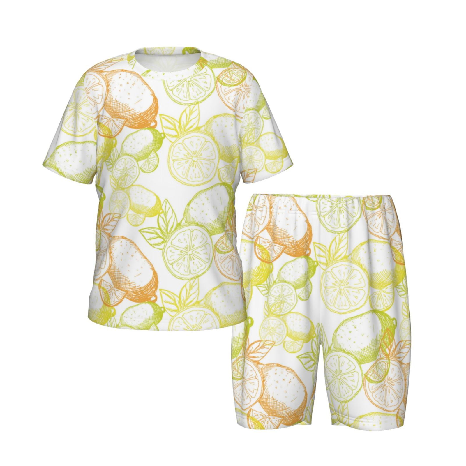 Pajamas Set For Boys and Girls, lemon potatoes 2 Piece Short Sleeve ...