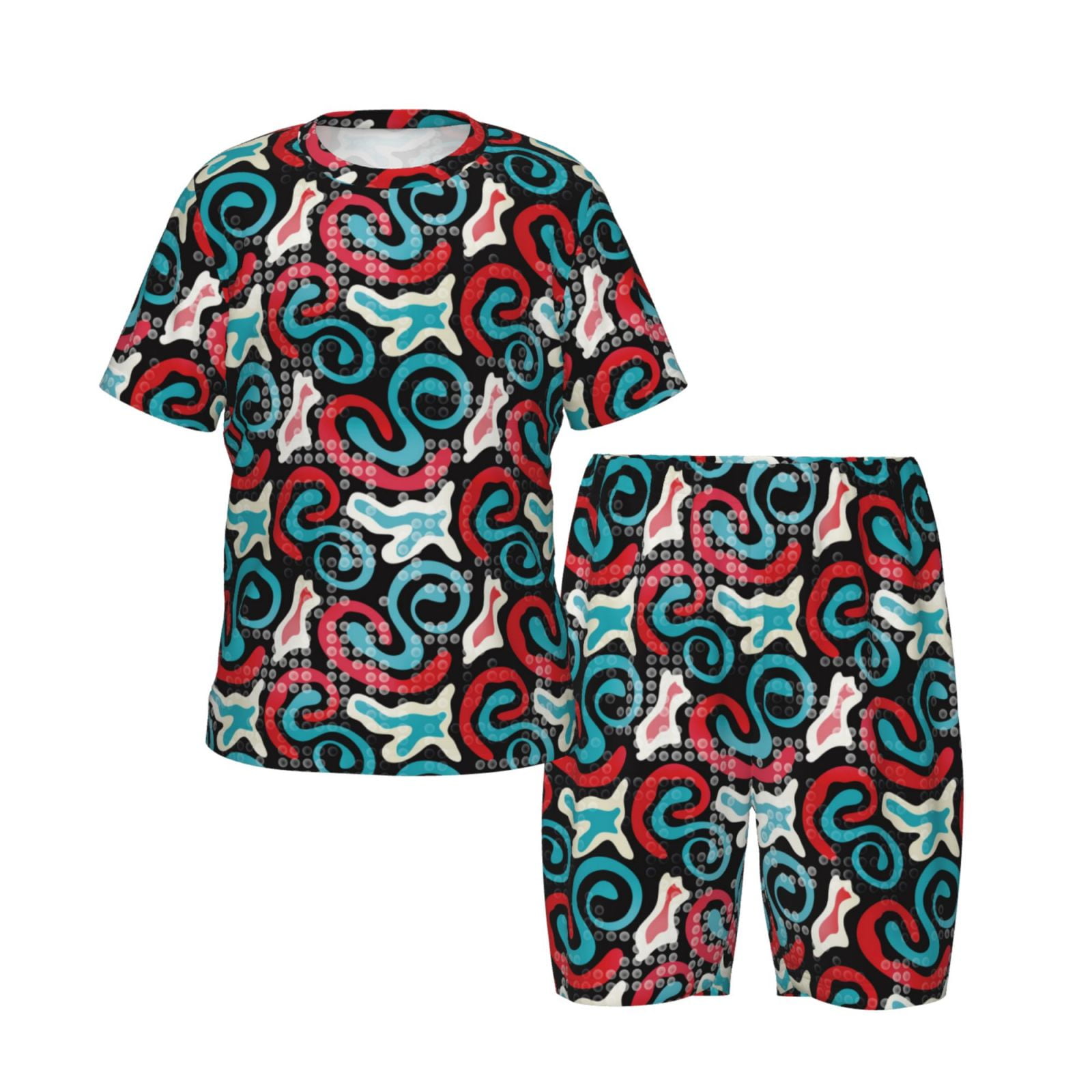 Pajamas Set For Boys and Girls, pattern 2 Piece Short Sleeve Summer ...