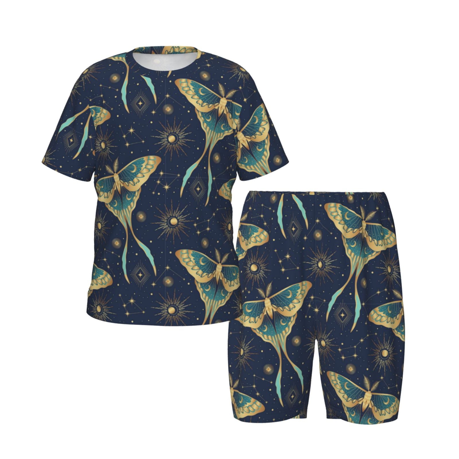 Pajamas Set For Boys and Girls, starry sky Night butterfly 2 Piece ...