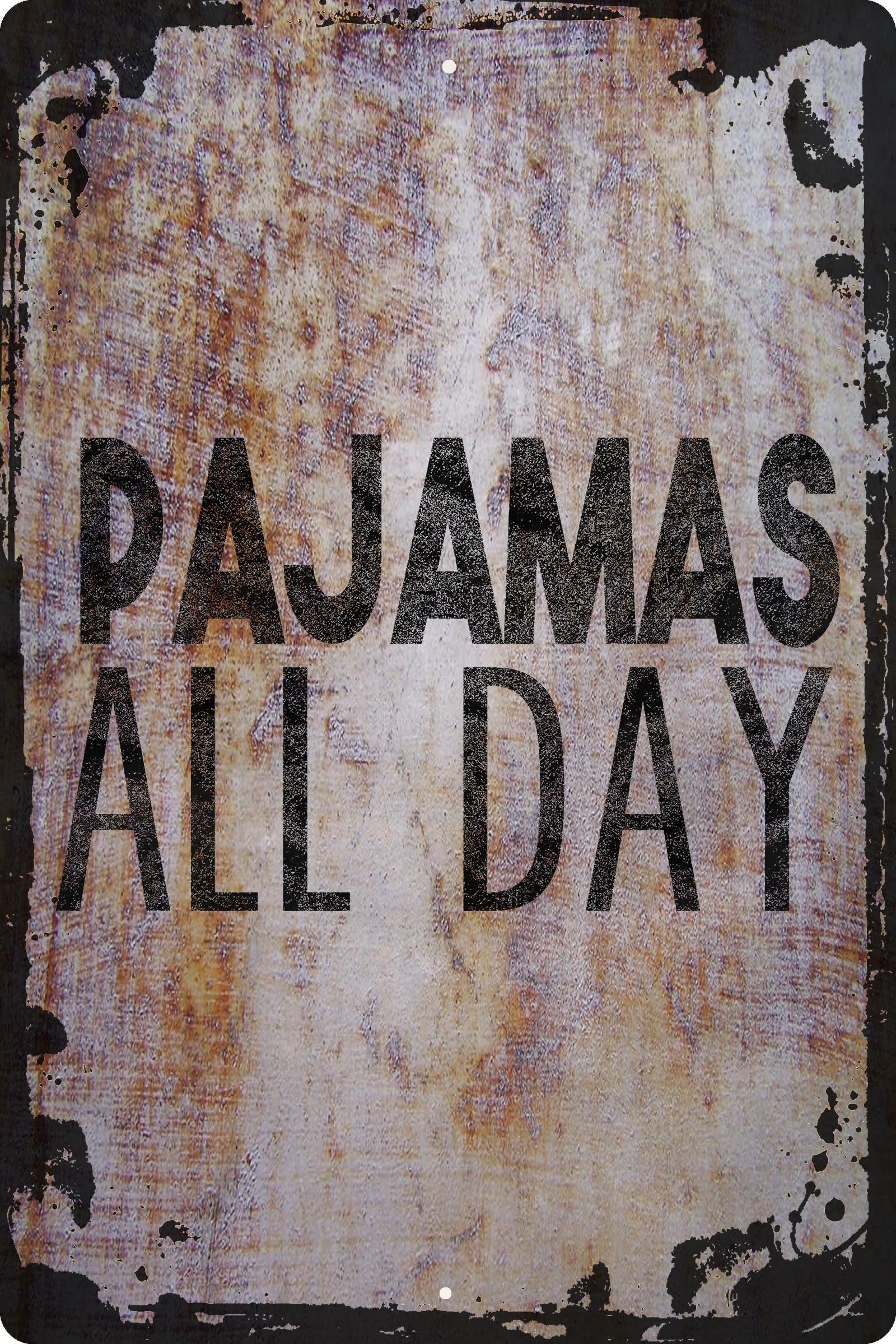 Pajamas all dayfunny lazy Sunday weekend sleep in late Beige Wall Art ...