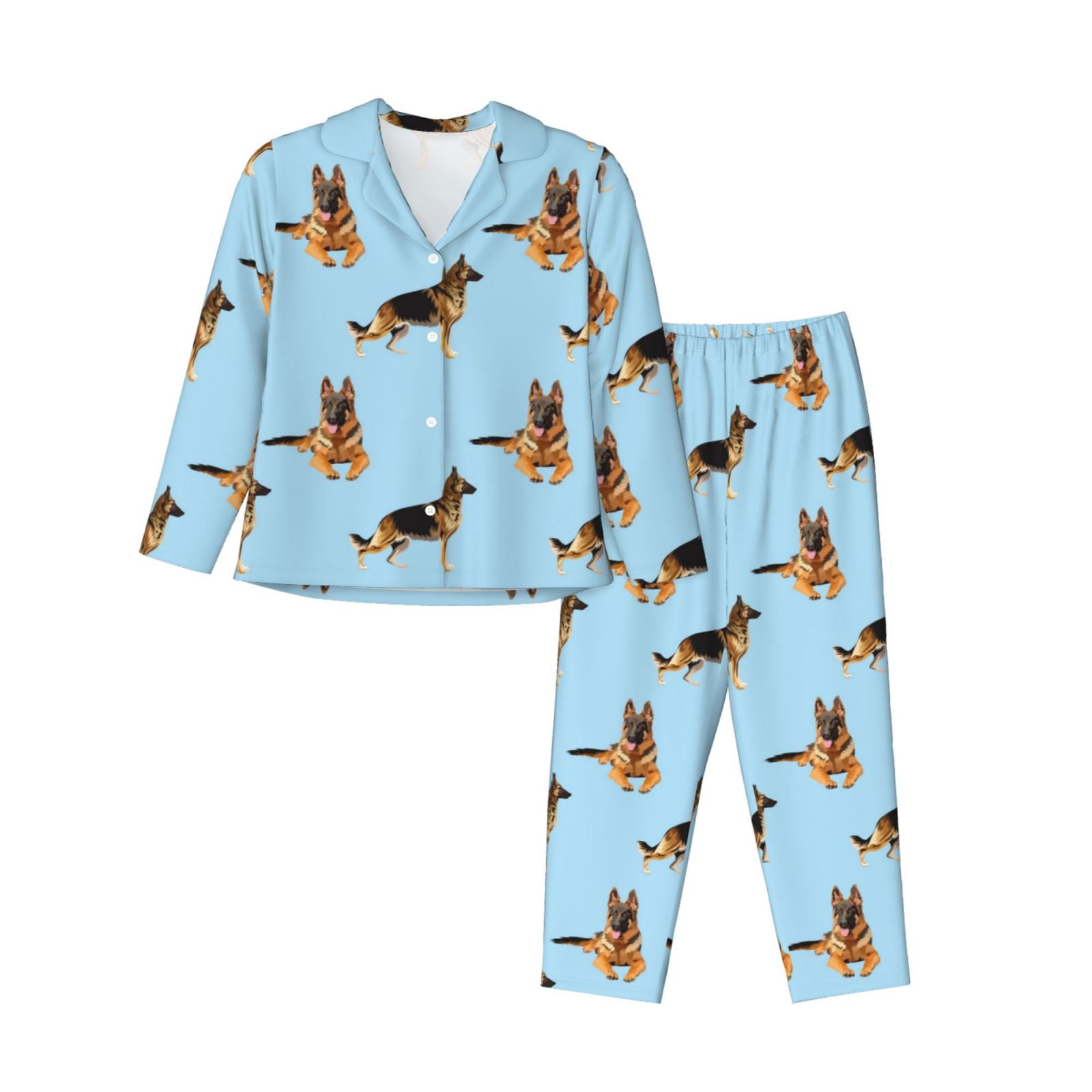 Pajamas for Women Set - German Shepherd Dog No.1015 Long Sleeve Womens ...