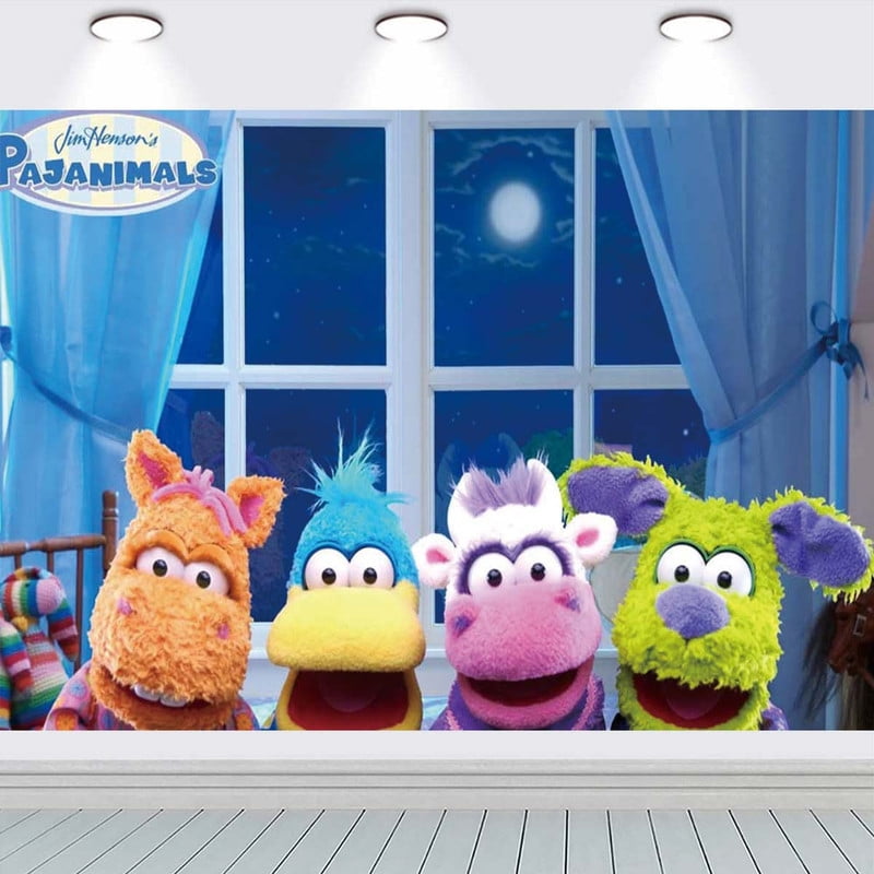 Pajanimals Party Supplies Backdrop Banner Poster Birthday Decorations ...