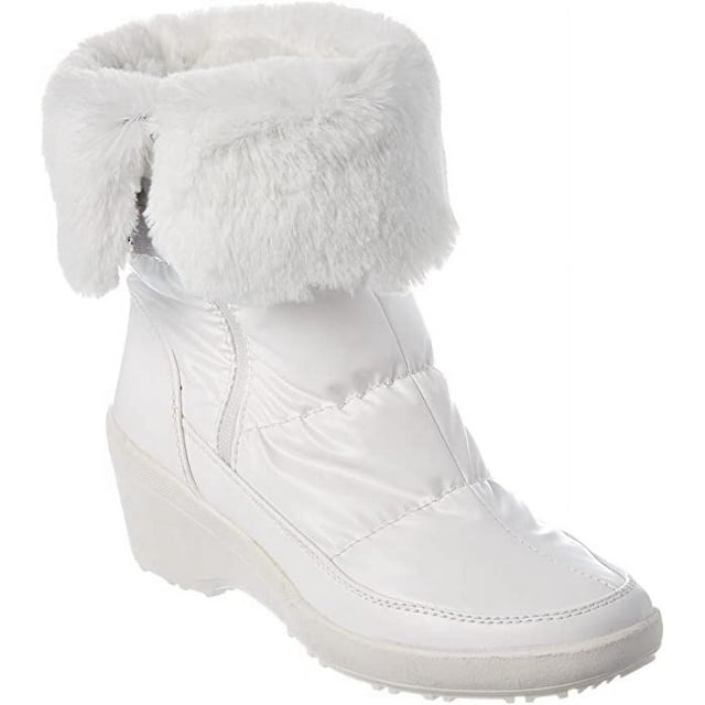 Pajar Mina Women's Waterproof Nylon Snow Boots - Faux Fur - Designed for Ice Winter Conditions ...