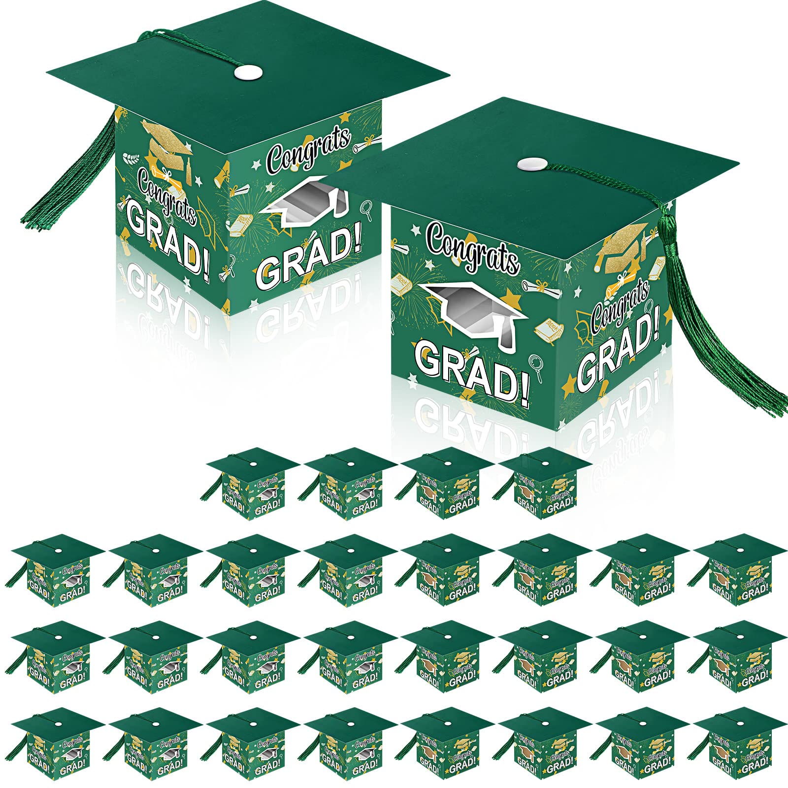 Pajean 30 Pcs Graduation SSF20 Cap Candy Gift Box Grad Hat Gift Box ...