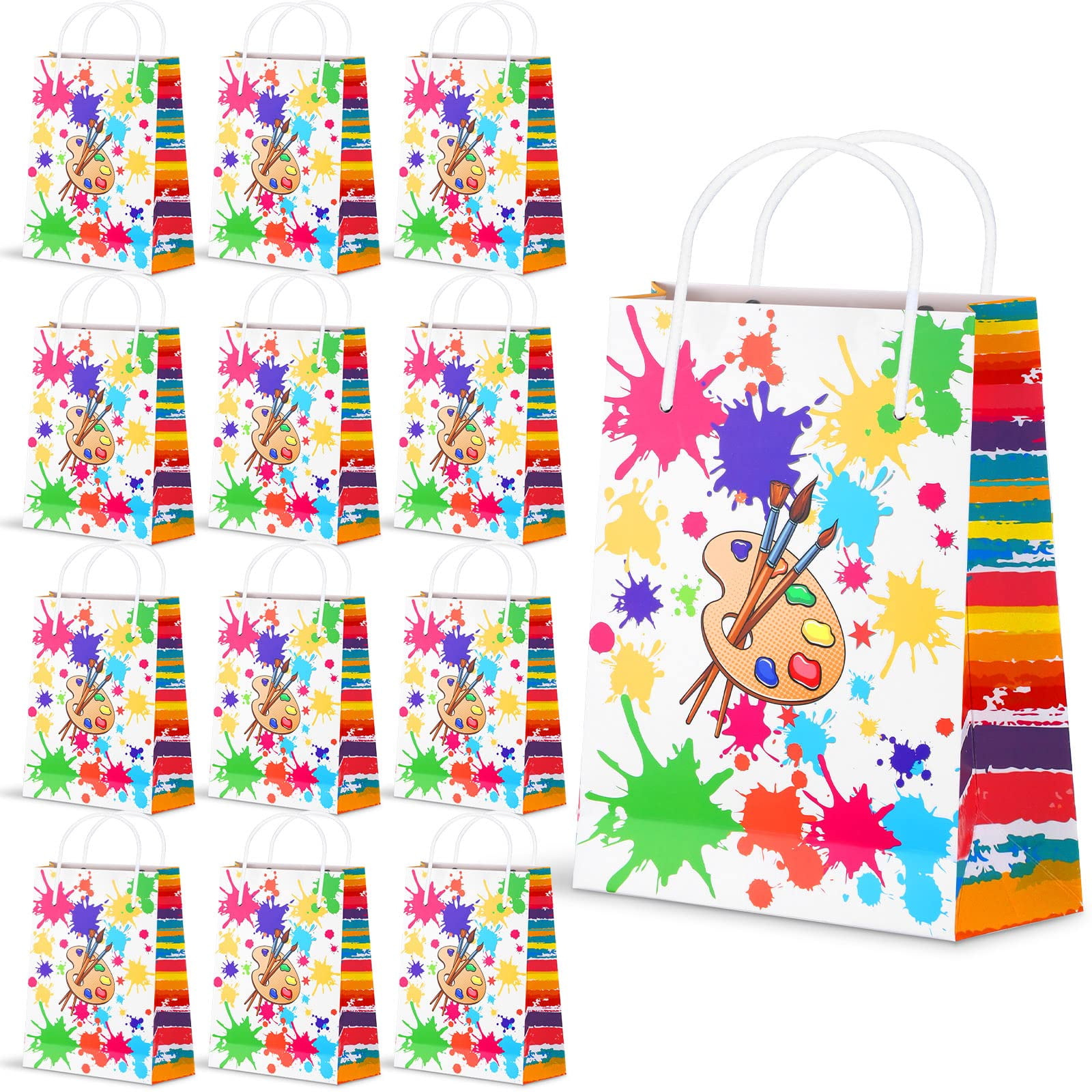 Pajean 36 Pieces Art Party Bags AIS1 with Handle Paint Candy Treat ...