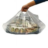Pak-Sher Party Tray Bag, 18" x 7" x 24.5", Clear, 40 lb. | 50/Pack ...