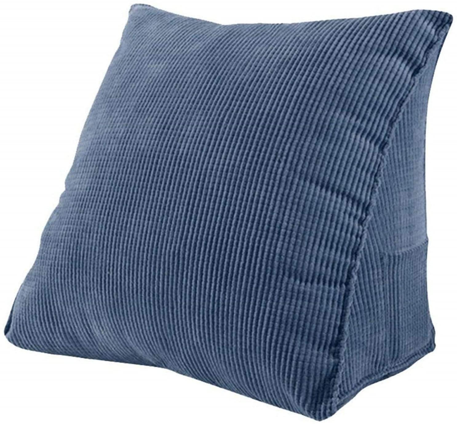 Triangle Back Support Wedge Pillow for Bed, Sofa, Office Chair (15.75 ...