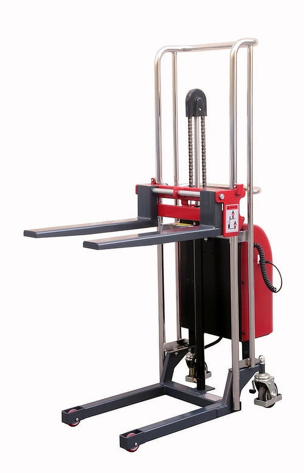 Pake Handling Tools Electric Forklift Stacker, 880 lbs Capacity ...