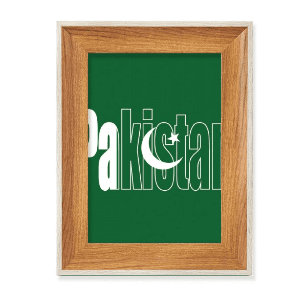 Pakistan Country Flag Name Desktop Wooden Photo Frame Display Picture ...
