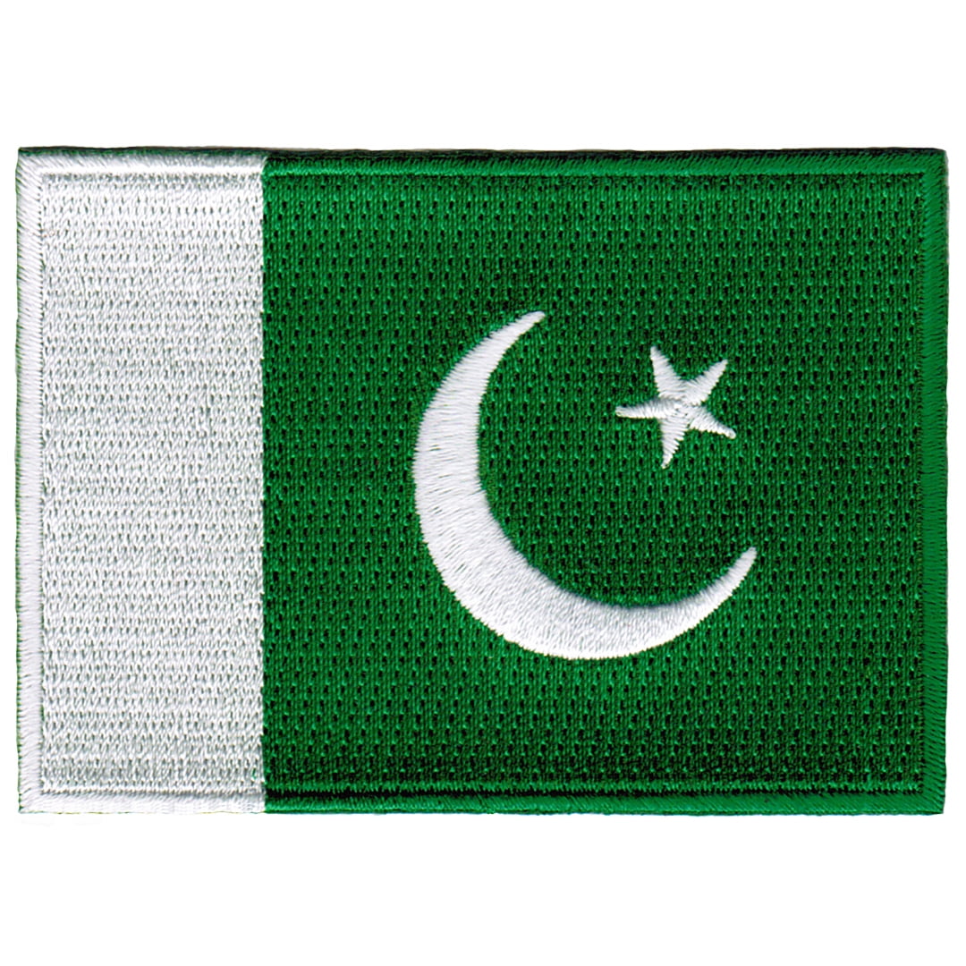 Pakistan Flag Embroidered Iron-on Patch for Clothing - Walmart.com