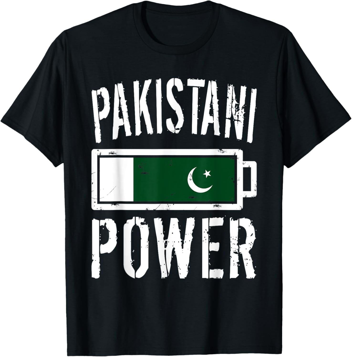 Pakistan Flag | Pakistani Power Battery Proud Tee T-Shirt - Walmart.com