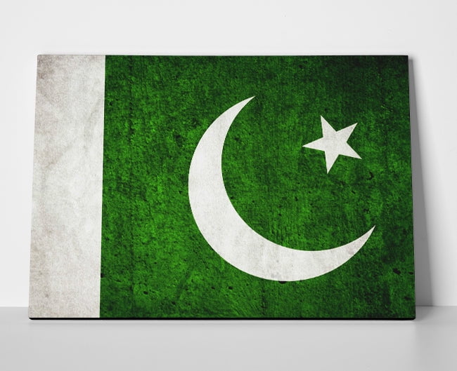 Pakistan Flag Poster or Wrapped Canvas - Walmart.com